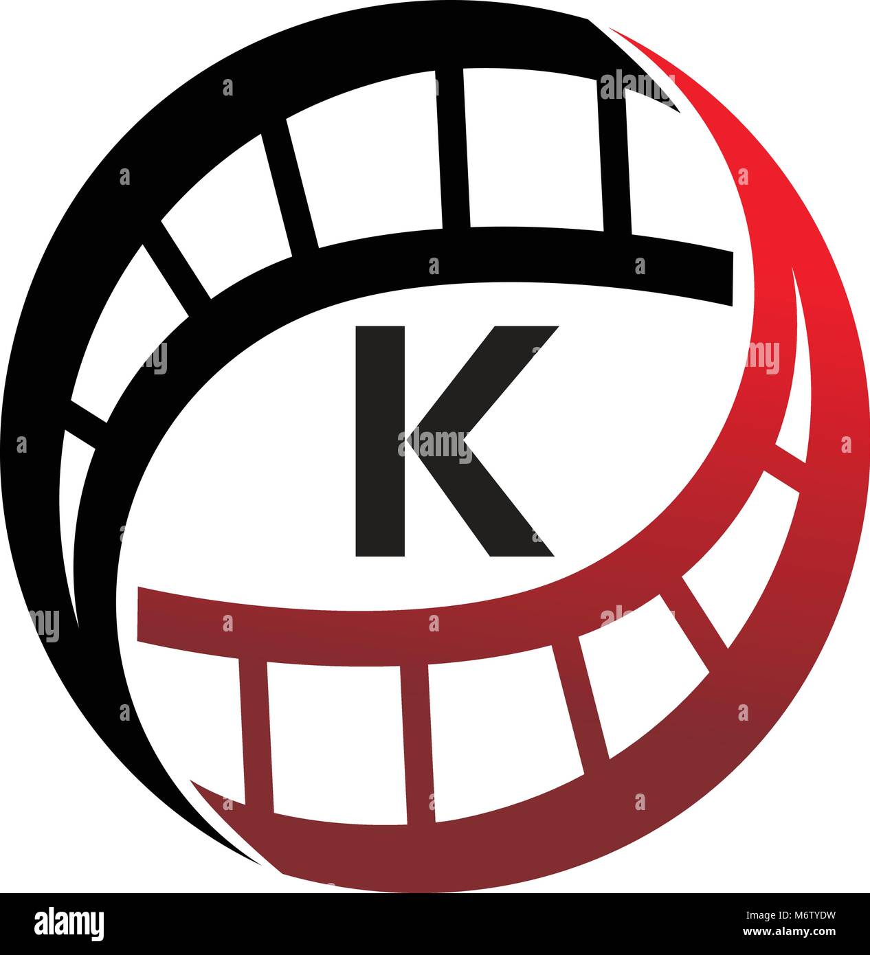 Film Solutions Initial K Stock Vector Image & Art - Alamy