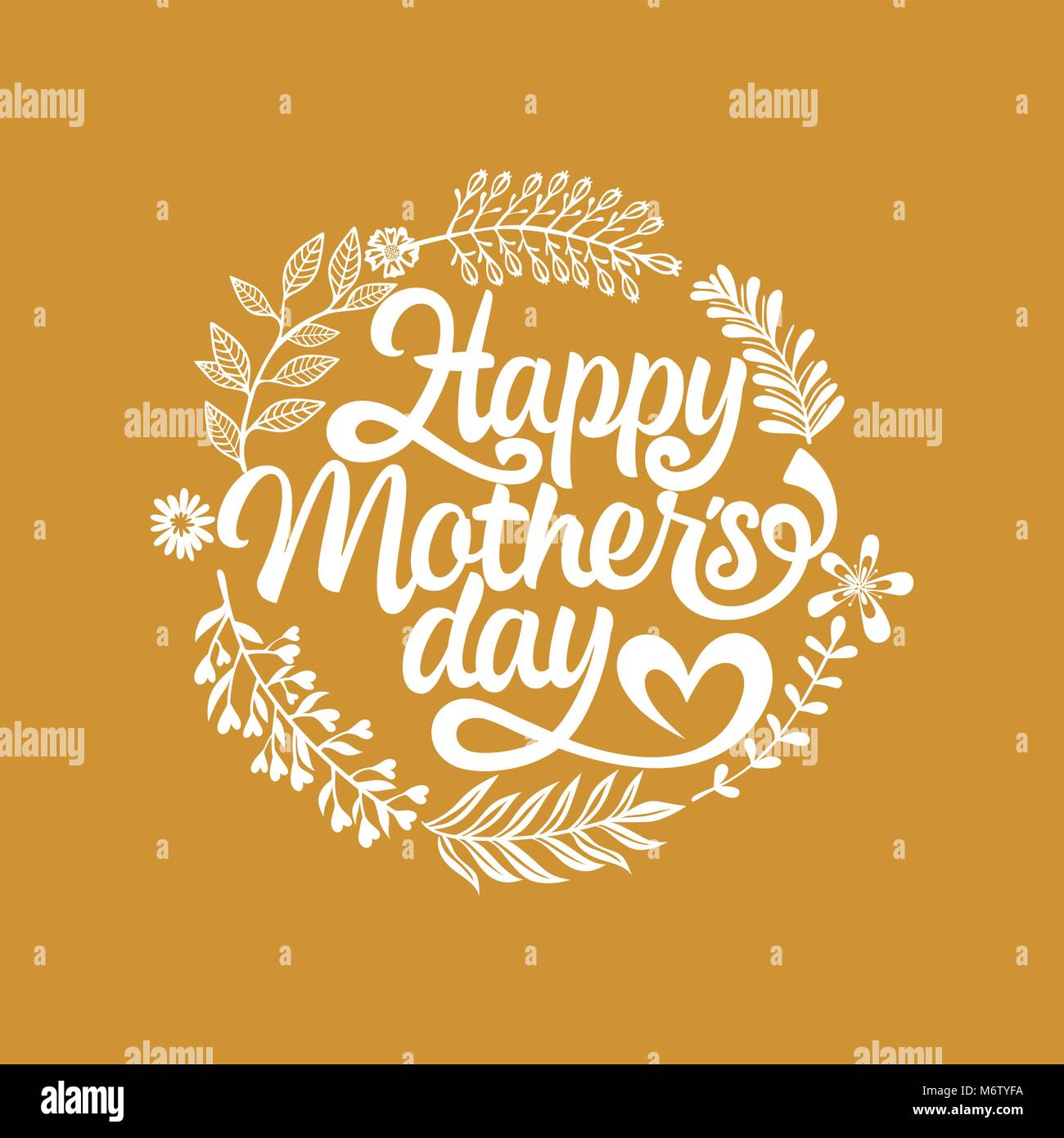 Typography And Lettering With Design Elements And Silhouettes For A