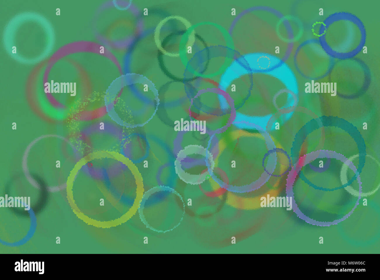 Random circle, ellipse or bubble shape, digital generative art for ...