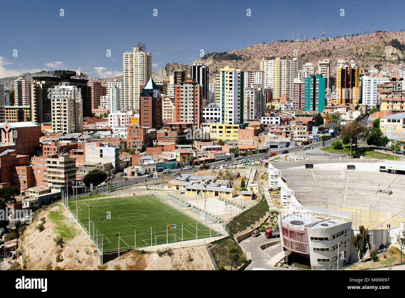 LA PAZ, BOLIVIA - 28 OCTOBER 2011: The governmental capital of Bolivia ...