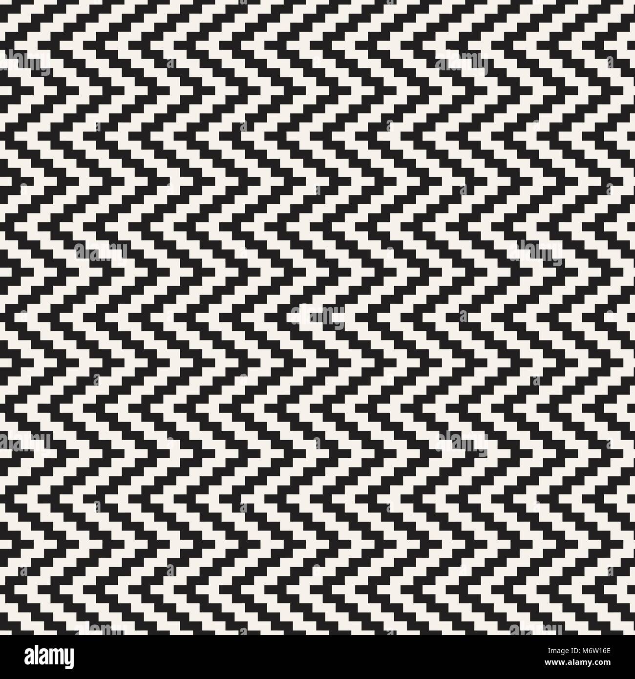 Seamless zig zag geometric pattern. Classic chevron lines tiling Stock ...