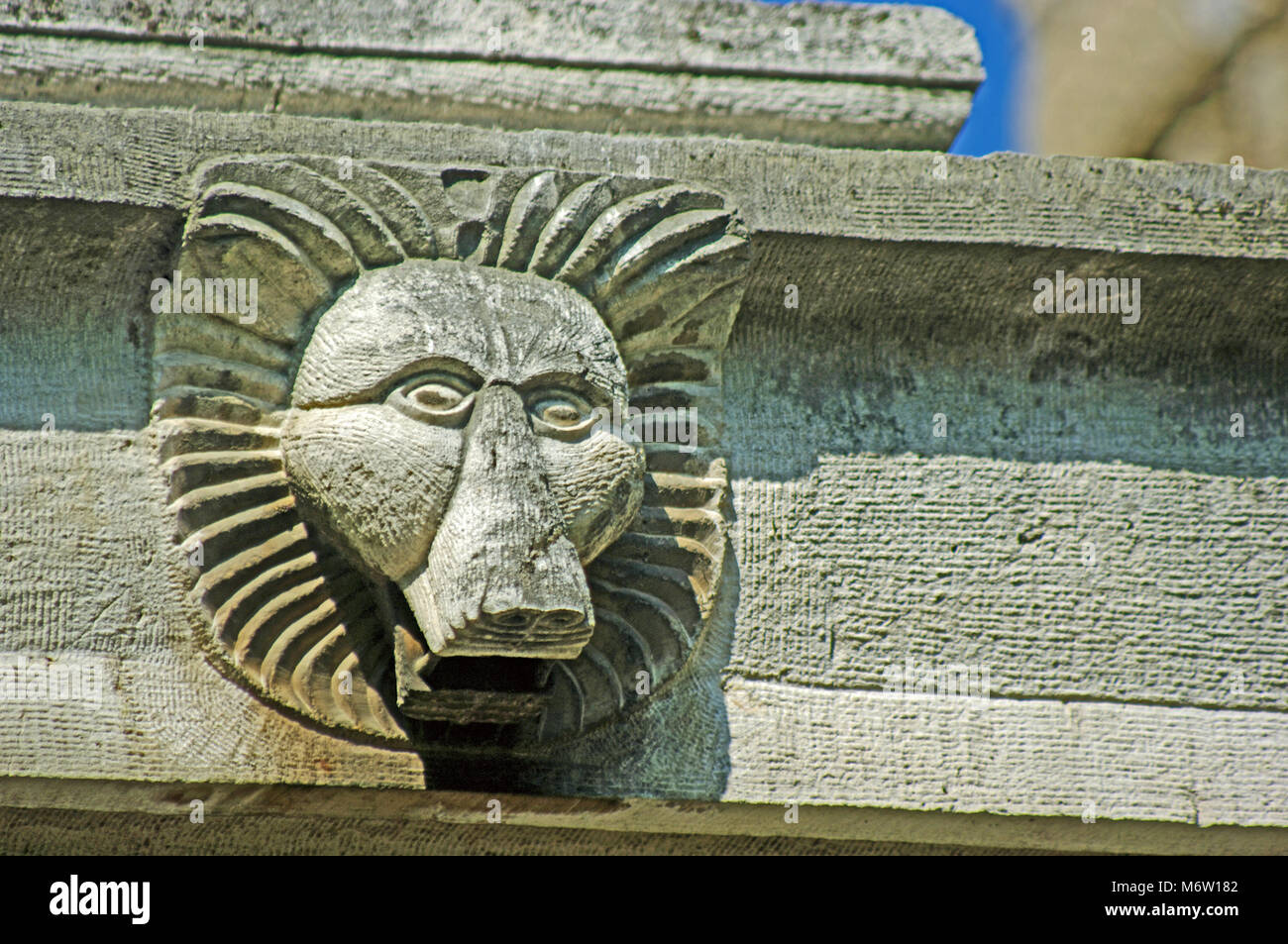 Hadrian's Gate, Gargoyle, Bust Statue, 130AD, Roman, Antalya, Turkey ...