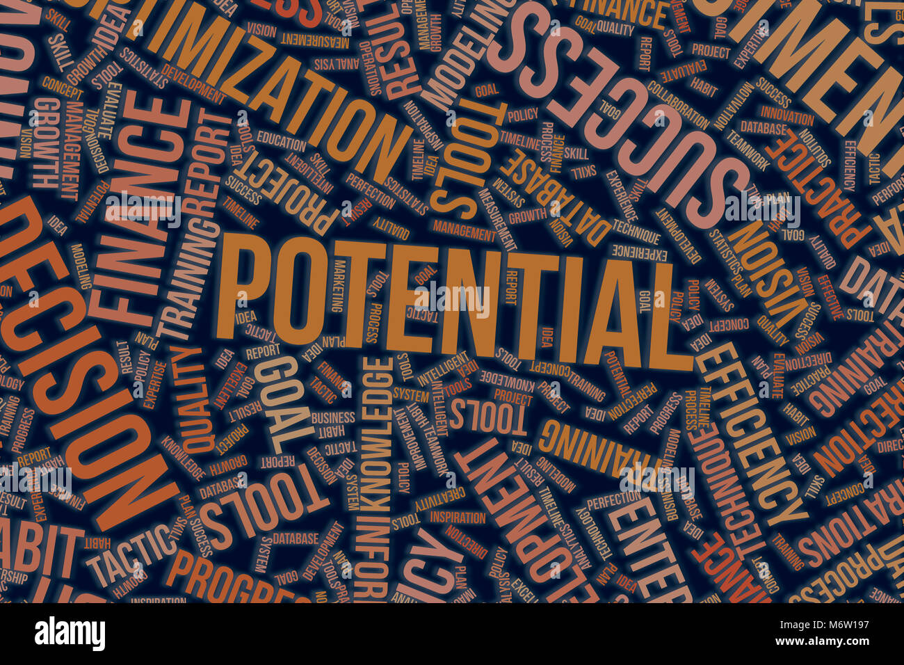 Potential, business conceptual word cloud for for design wallpaper ...
