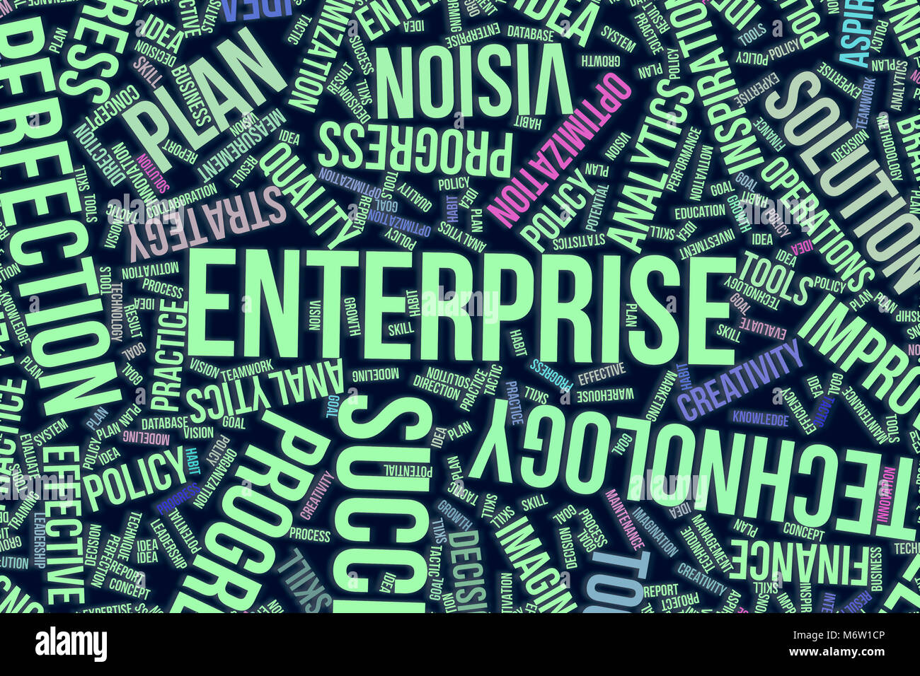 Enterprise, business conceptual word cloud for for design wallpaper ...