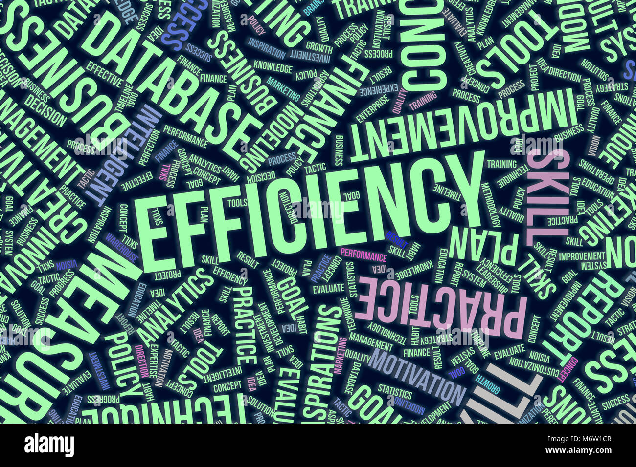 Efficiency, business conceptual word cloud for for design wallpaper ...
