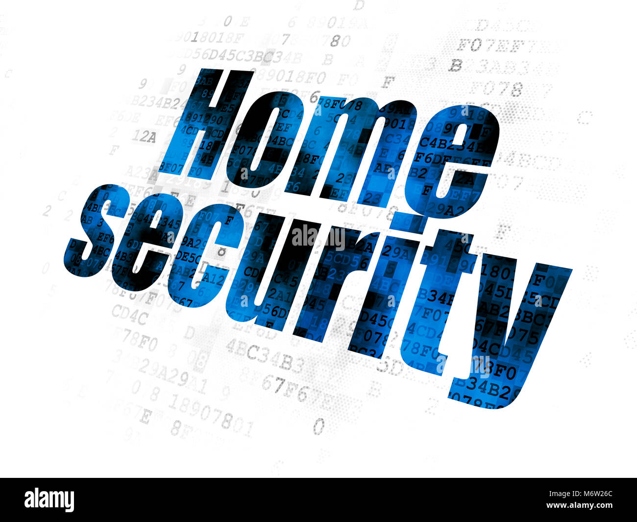 Security concept: Home Security on Digital background Stock Photo - Alamy