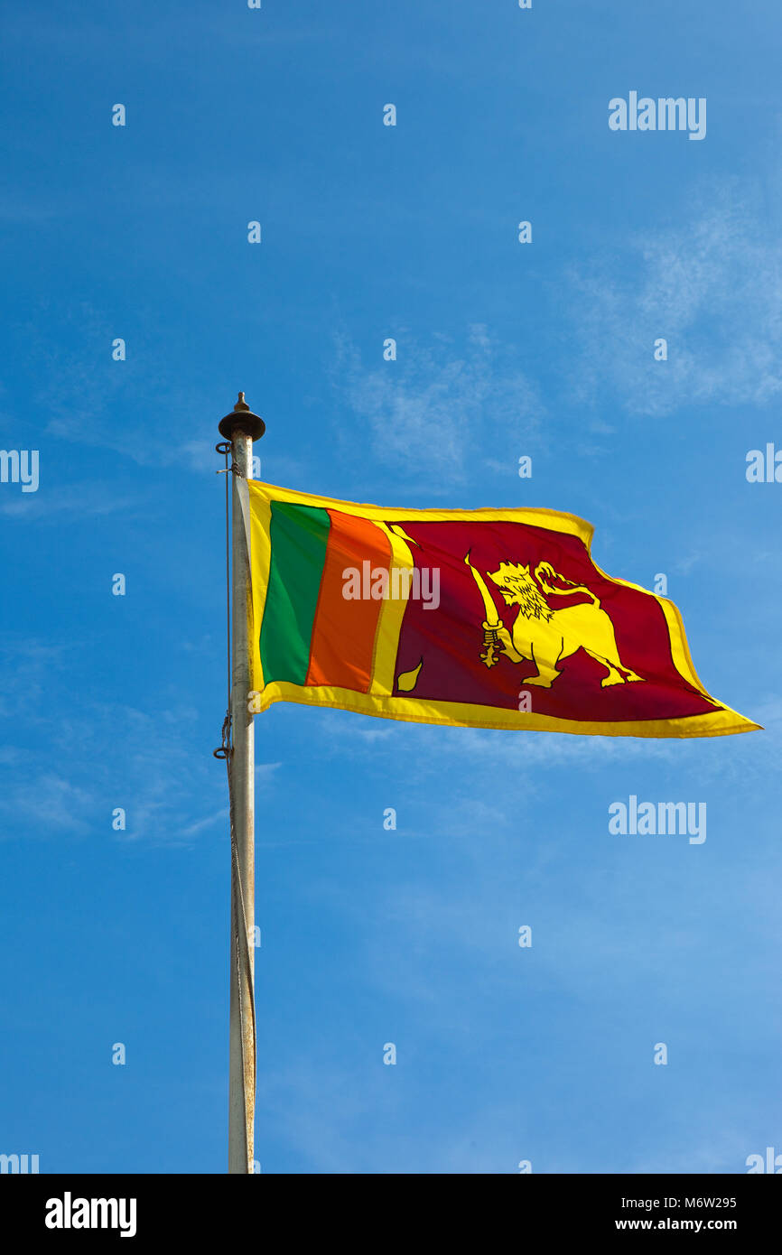 Sri lankan flag hi-res stock photography and images - Alamy
