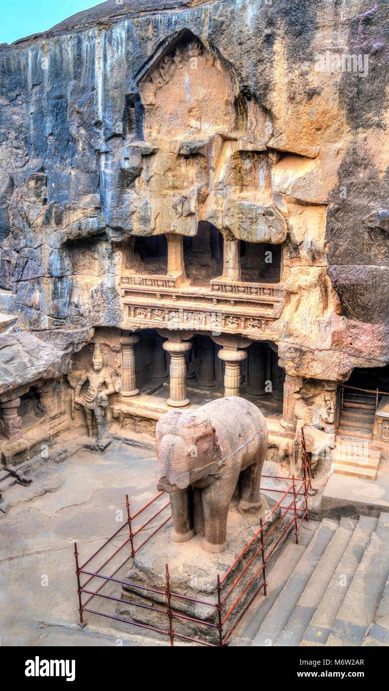The Kailasa temple, cave 16 in Ellora complex. UNESCO world heritage ...