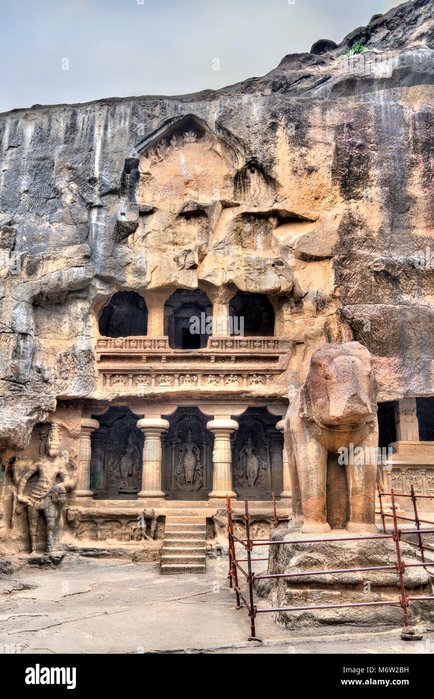 The Kailasa temple, cave 16 in Ellora complex. UNESCO world heritage ...