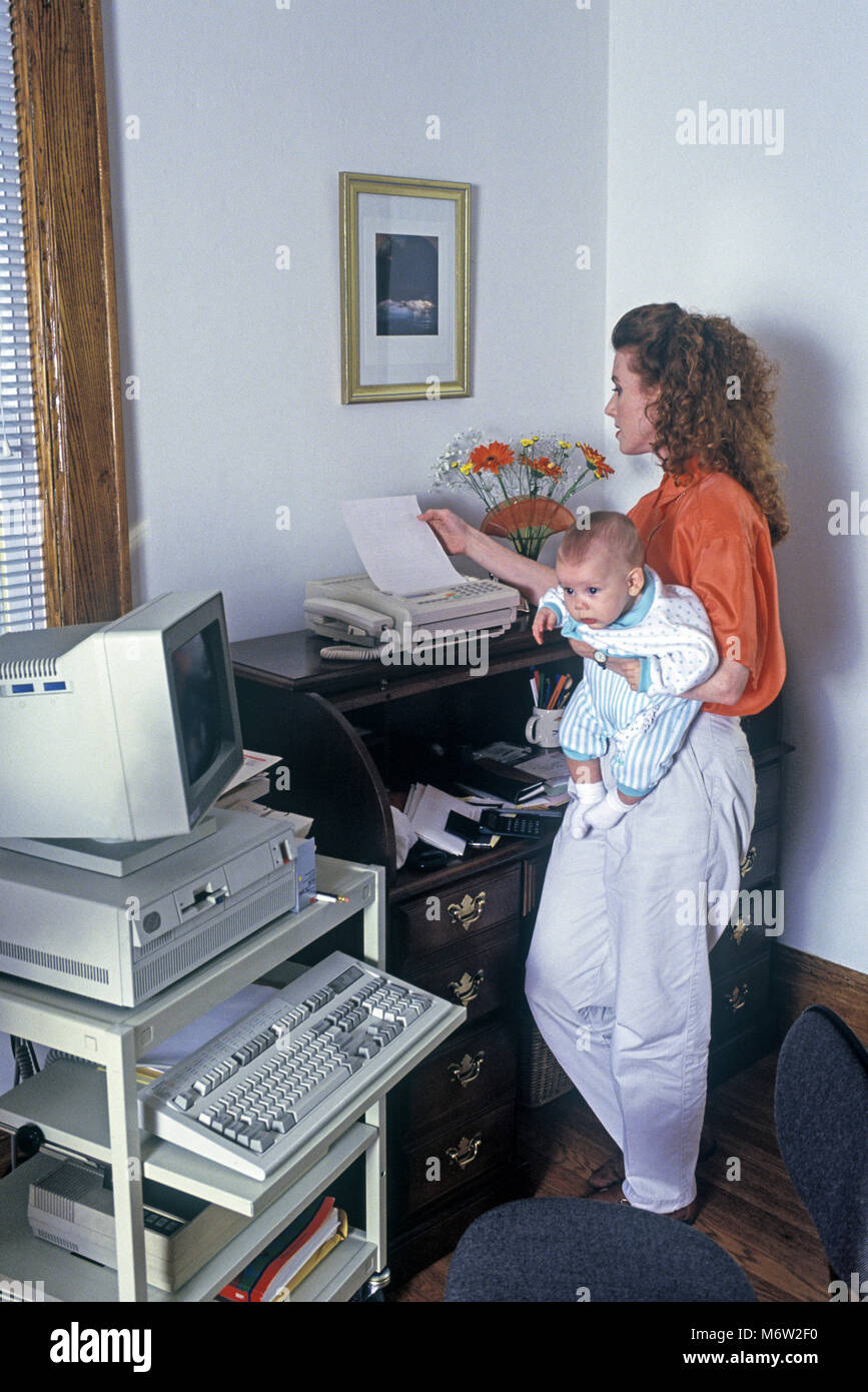 1994 HISTORICAL CAUCASIAN MOTHER HOLDING INFANT BABY STANDING BY ...
