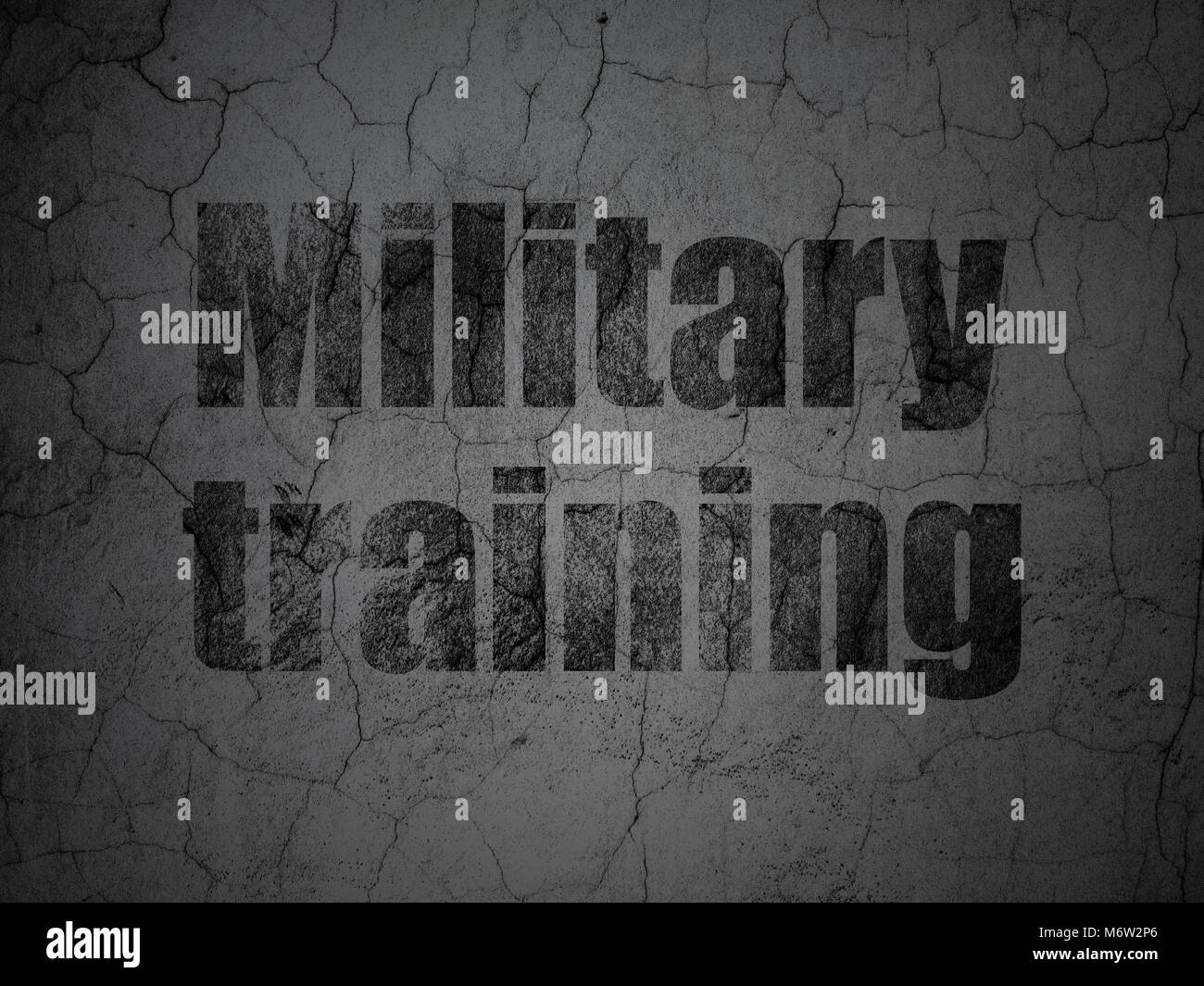 Learning concept: Military Training on grunge wall background Stock ...