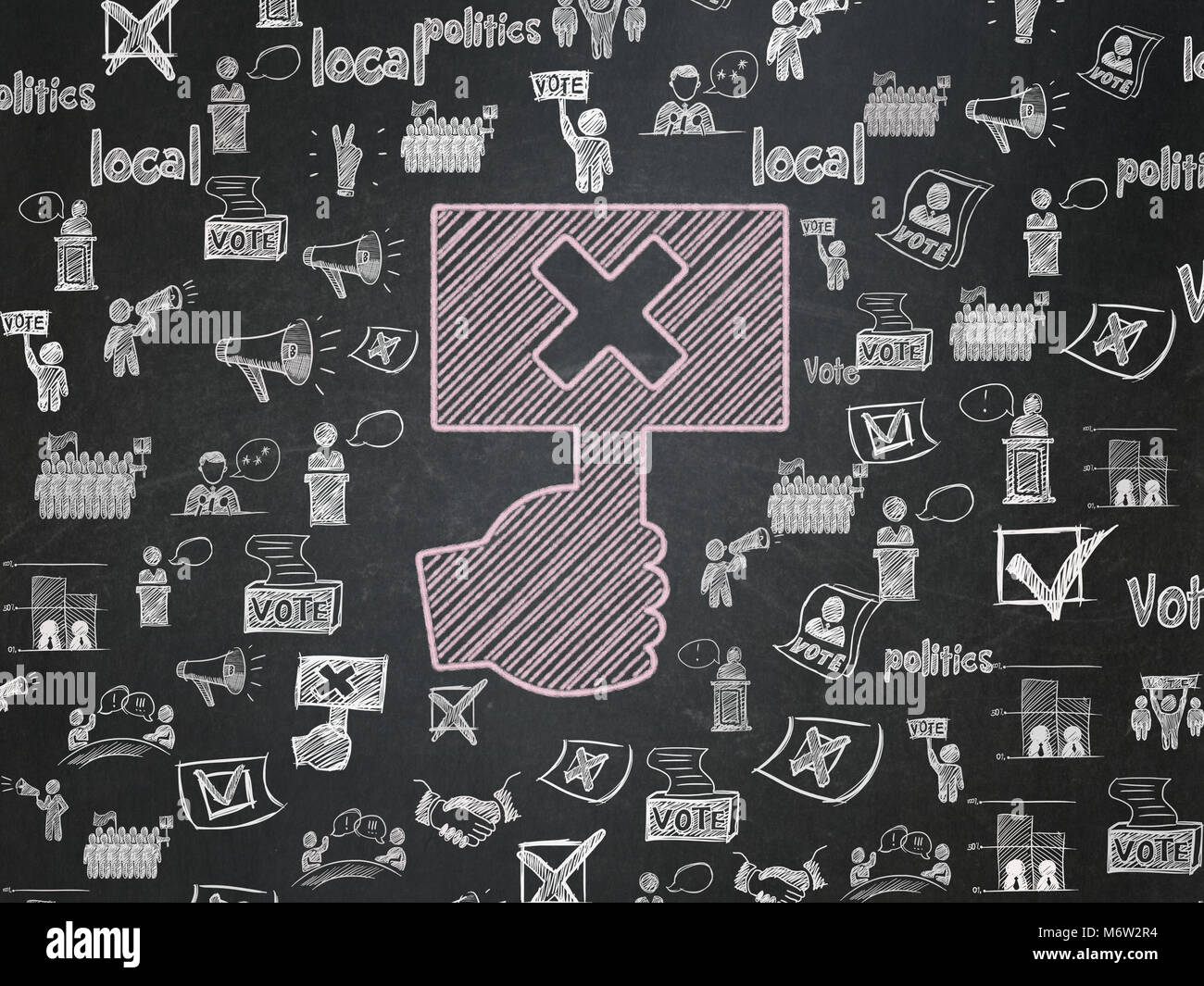 Politics concept: Protest on School board background Stock Photo - Alamy