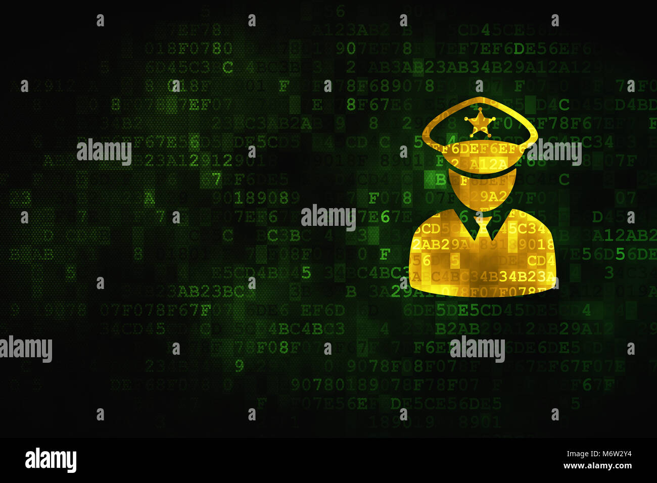 Law concept: Police on digital background Stock Photo - Alamy