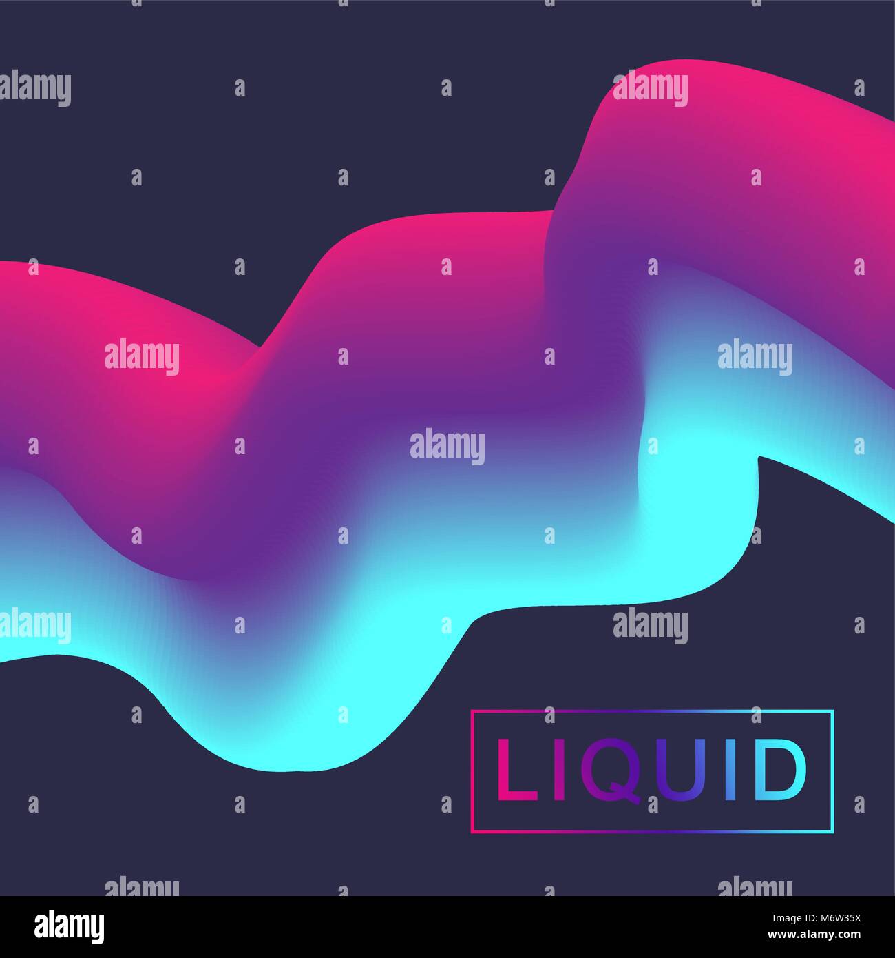 Abstract fluid 3d shapes vector trendy liquid colors backgrounds set ...