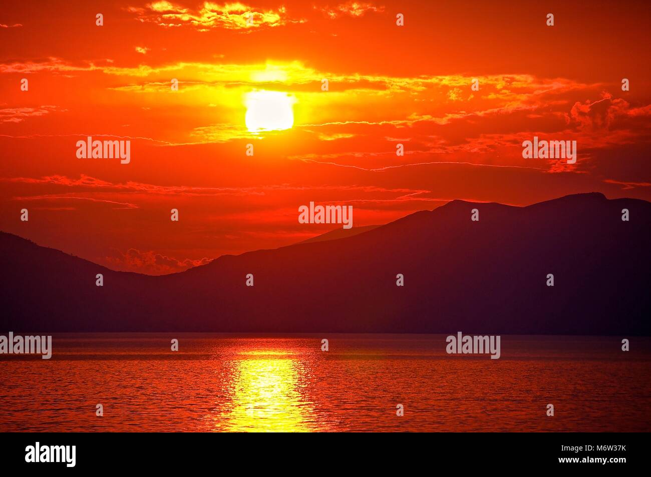 Mediterranean Sunset. How amazing! Stock Photo - Alamy