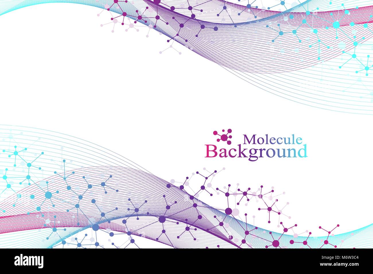 Structure molecule and communication. Dna, atom, neurons. Scientific ...