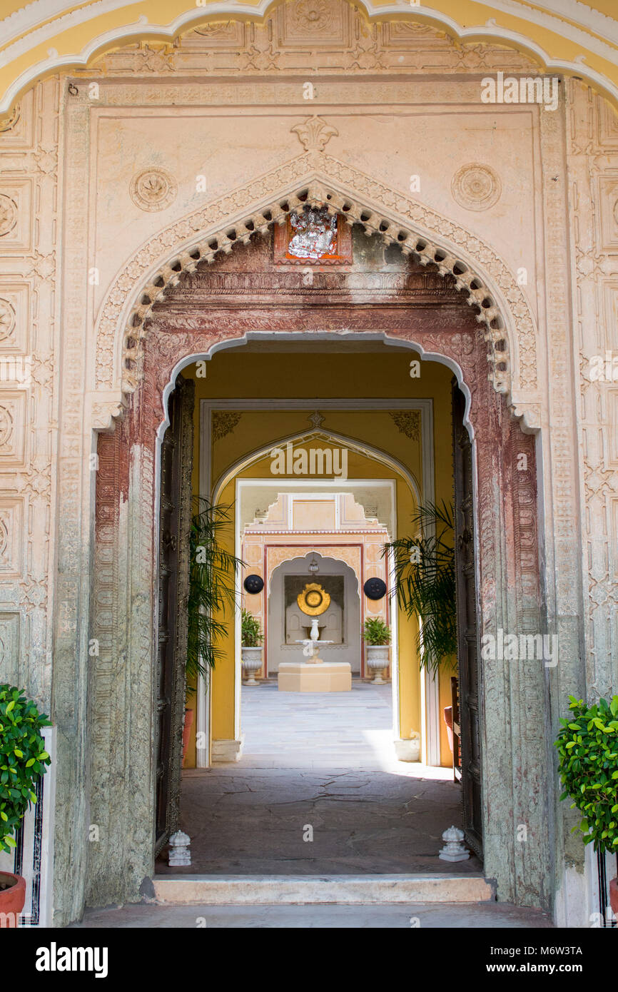 Interior of Samode Palace, Rajasthan, India Stock Photo - Alamy