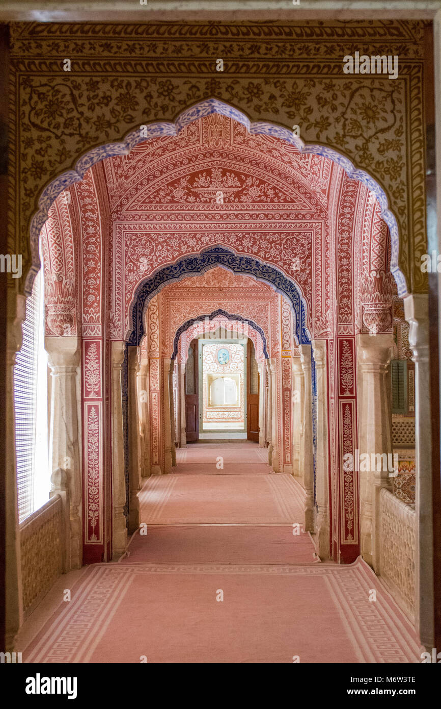 Interior of Samode Palace, Rajasthan, India Stock Photo - Alamy