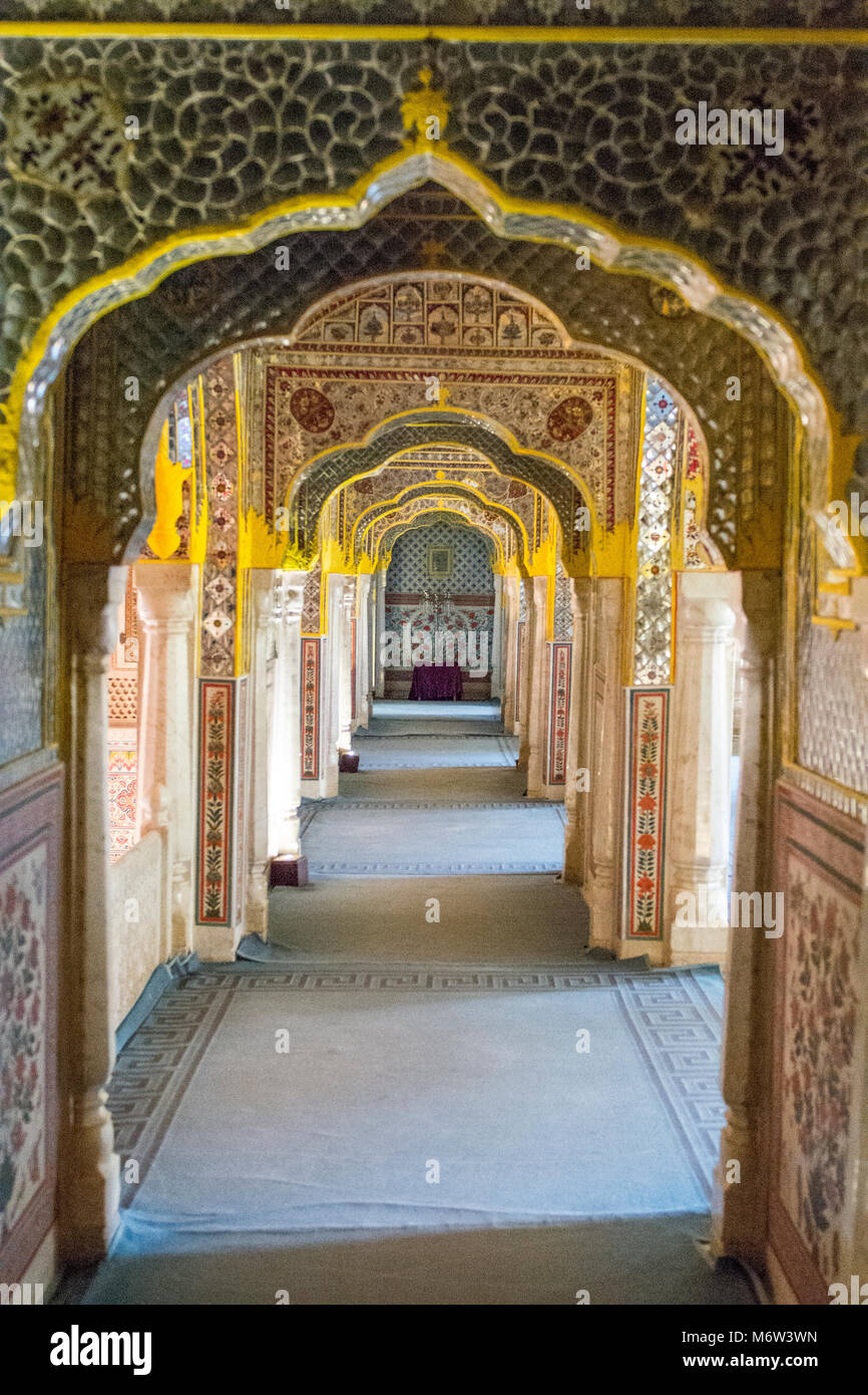 Interior of Samode Palace, Rajasthan, India Stock Photo - Alamy
