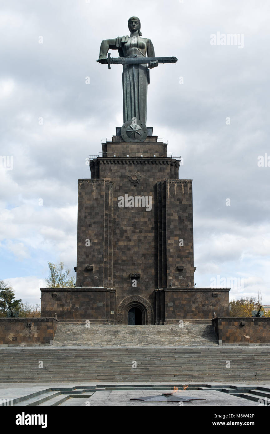 The Mother Armenia statue symbolises peace through strength. It can ...