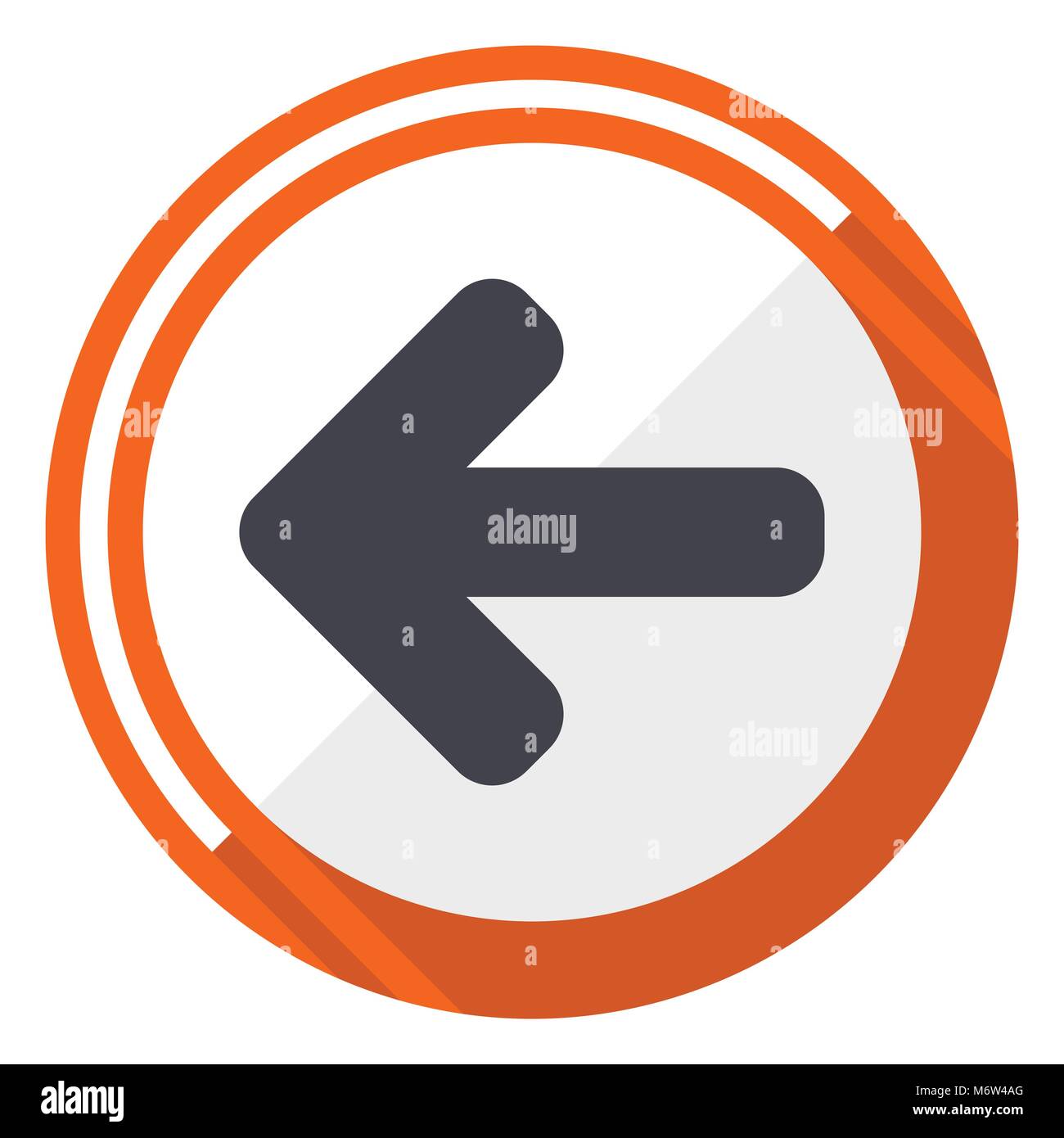 Left arrow vector icon Stock Vector Image & Art - Alamy