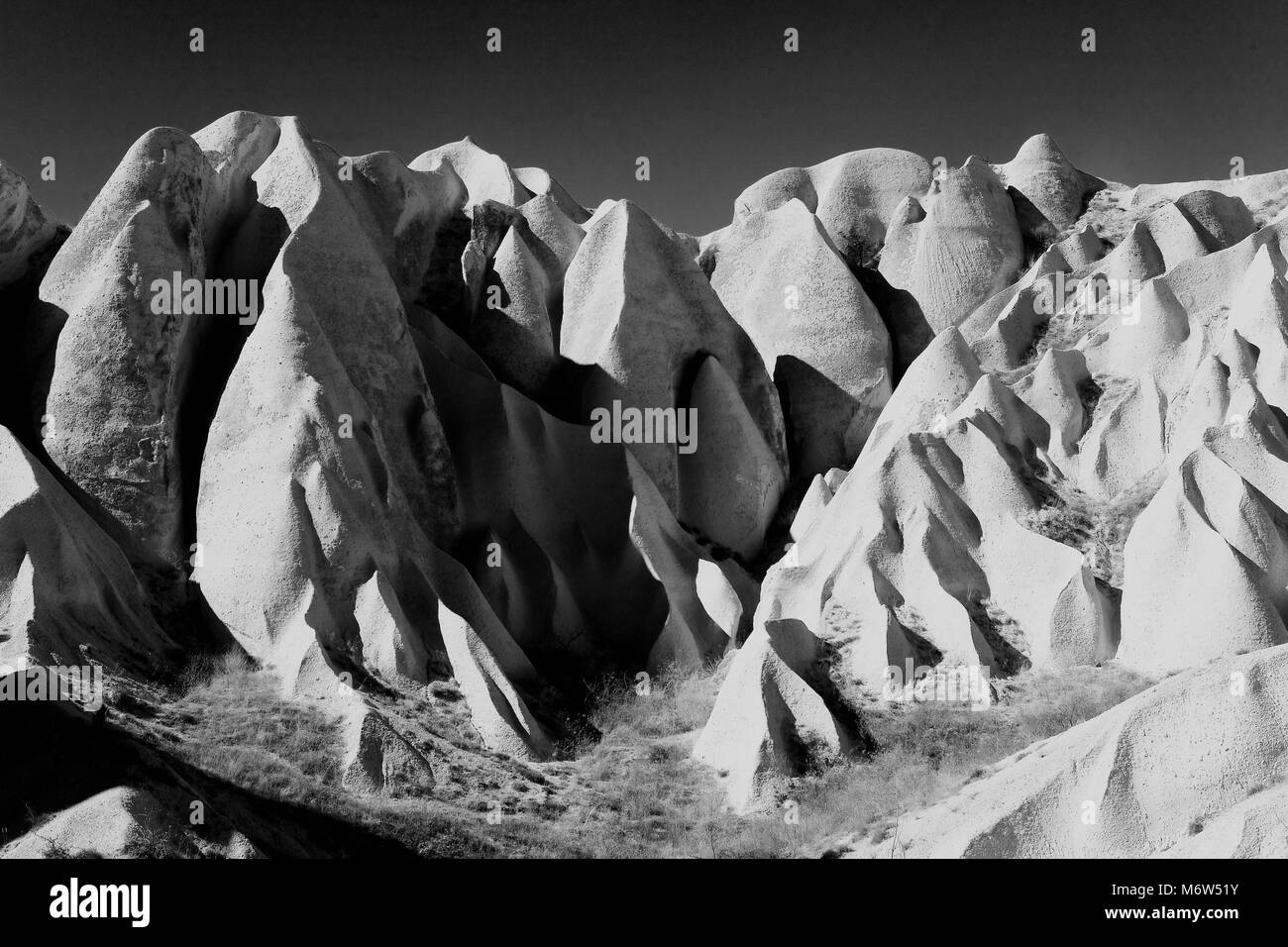 Unusual mountain landscape of Turkish Cappadocia. Nature Stock Photo ...
