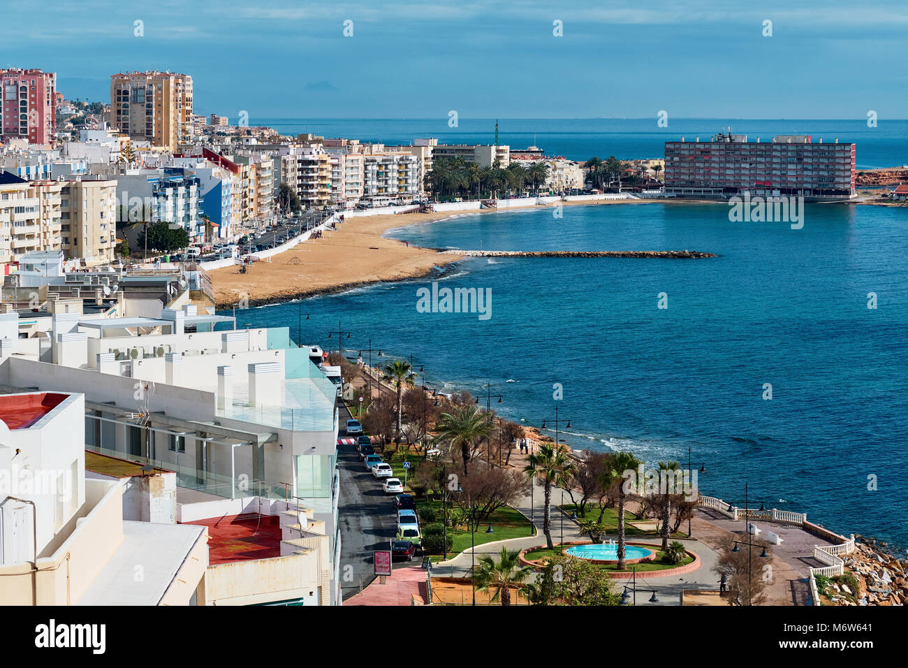Seaside of Torrevieja city. Costa Blanca. Spain Stock Photo - Alamy