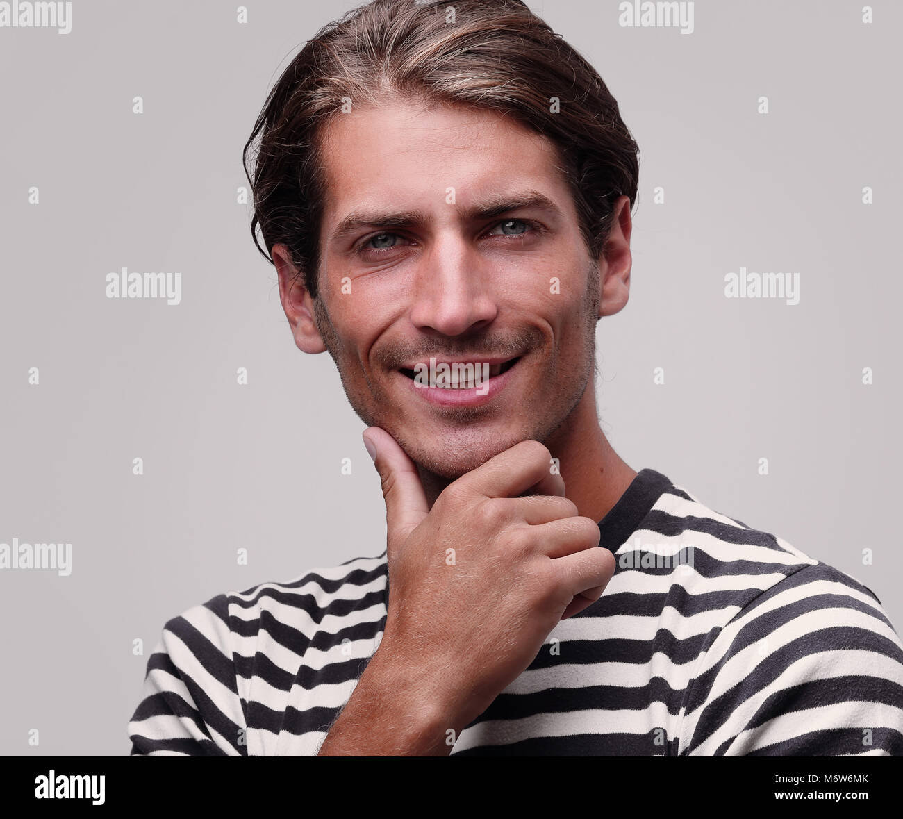 portrait of a thoughtful young man Stock Photo - Alamy