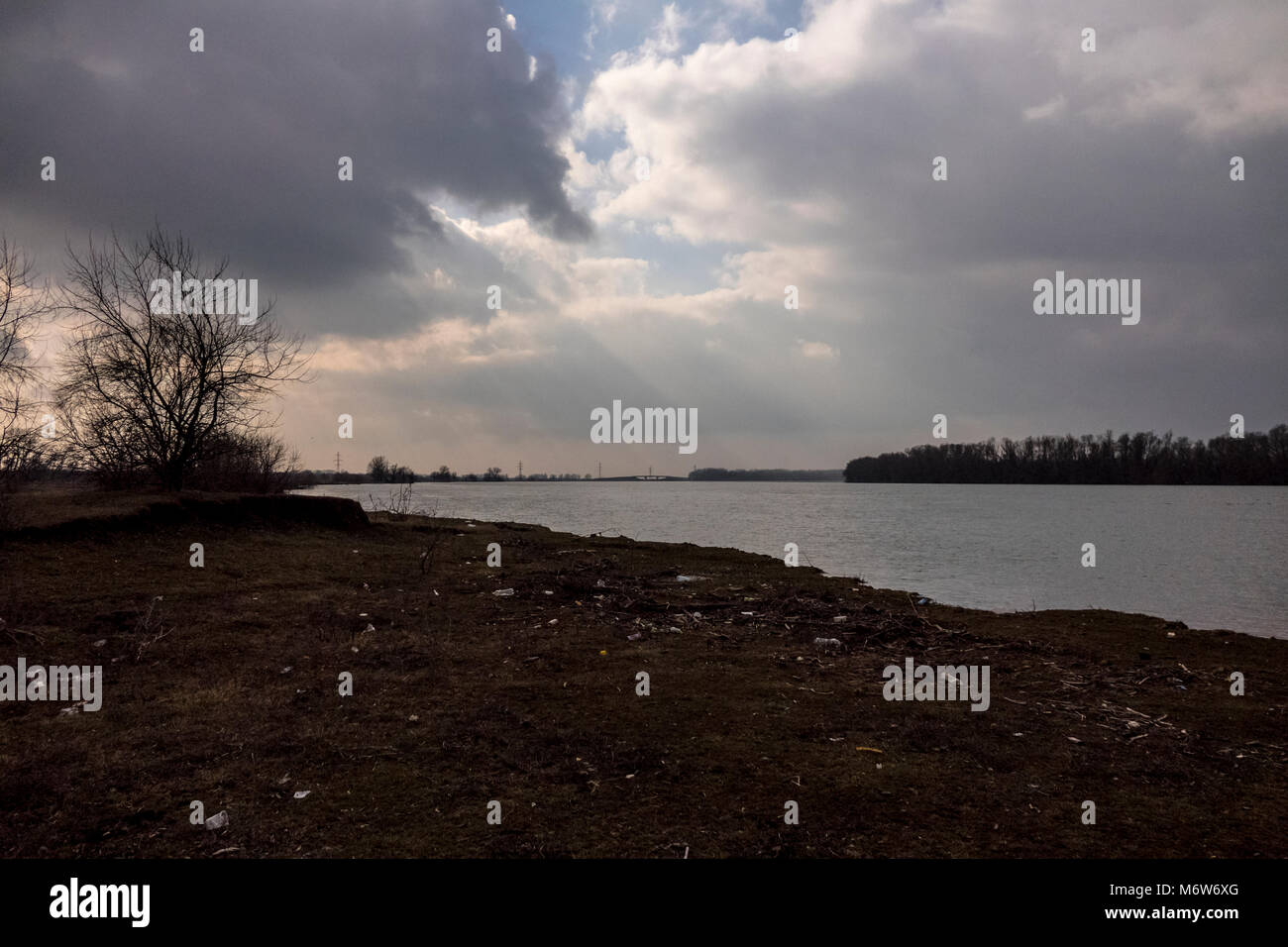 Rubbish pollution with plastic on the bank of Danube Stock Photo - Alamy
