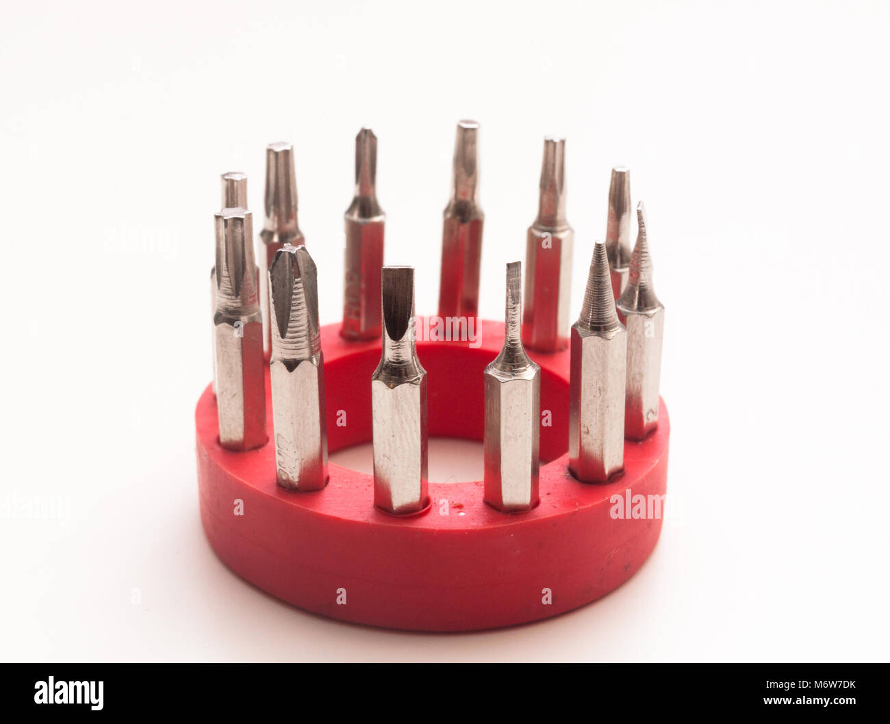Set of various drivers - isolated - screwdriver bits. Screwdriver bits ...
