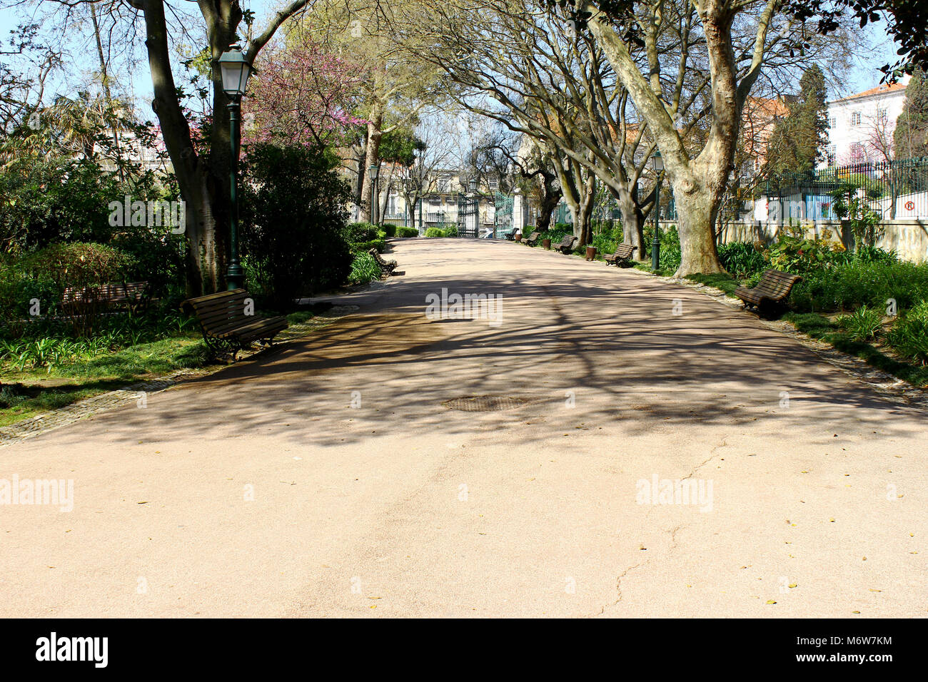 Estrela garden, Lisbon, Portugal Stock Photo - Alamy