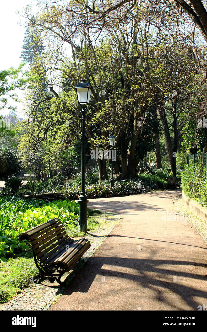 Estrela garden, Lisbon, Portugal Stock Photo - Alamy