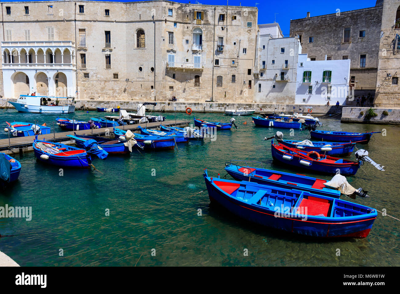Colourful boat scene, Italy Stock Photo - Alamy