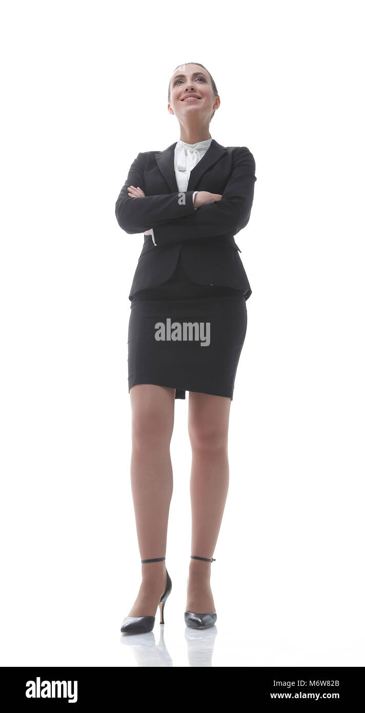 Confident young female manager Cut Out Stock Images & Pictures - Alamy