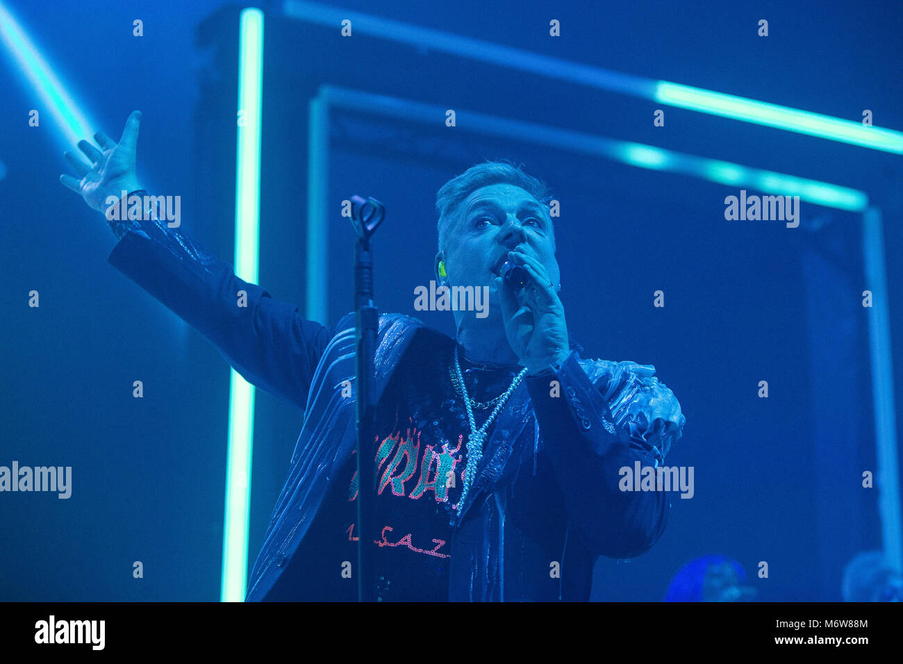 Erasure perform live at the Usher Hall in Edinburgh, Scotland in front ...