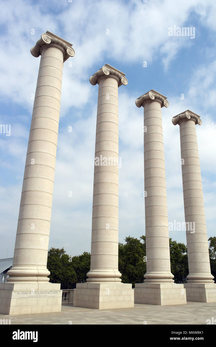 Columns, Barcelona, Spain Stock Photo - Alamy