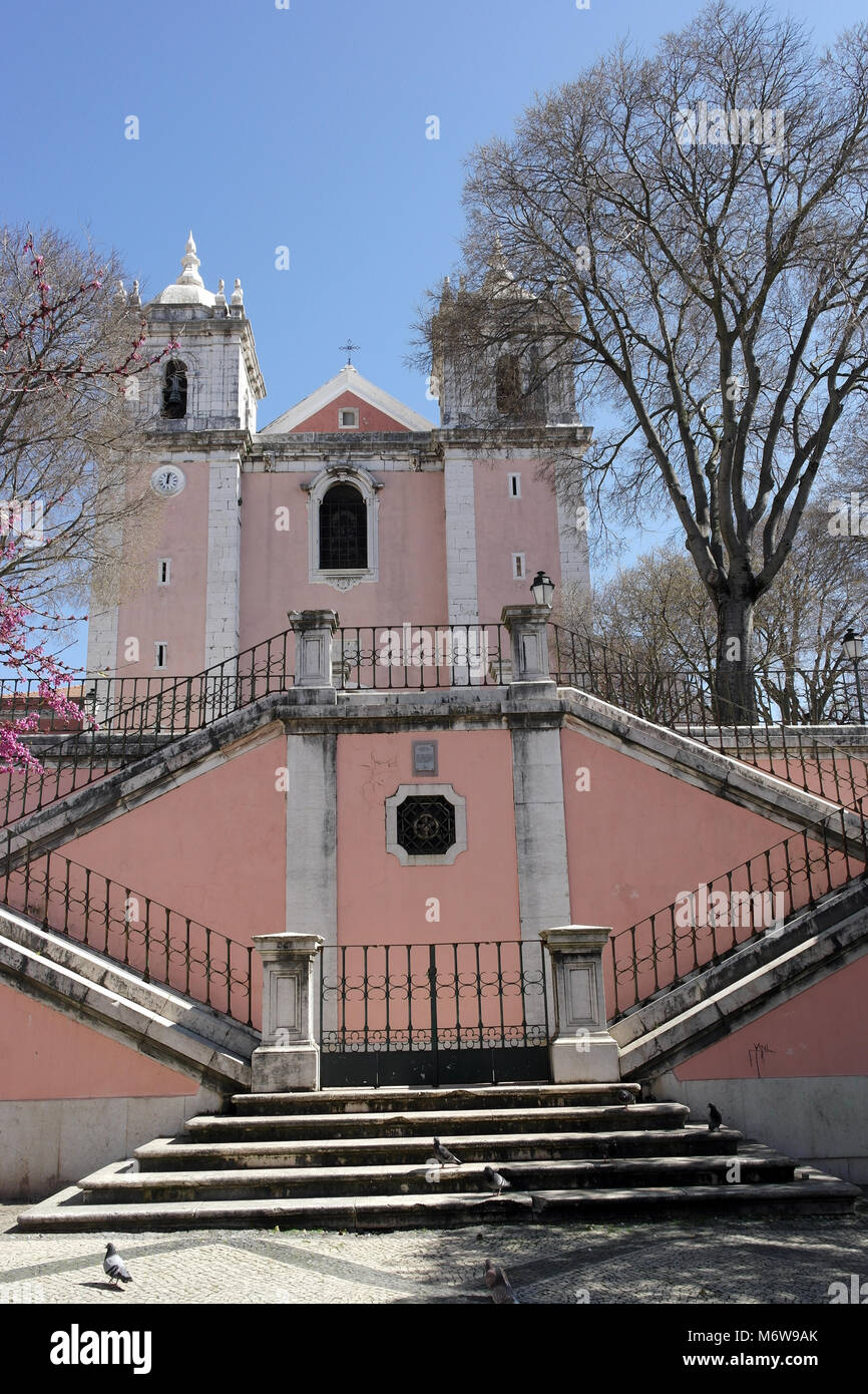 Church Santos, Lisbon, Portugal Stock Photo - Alamy