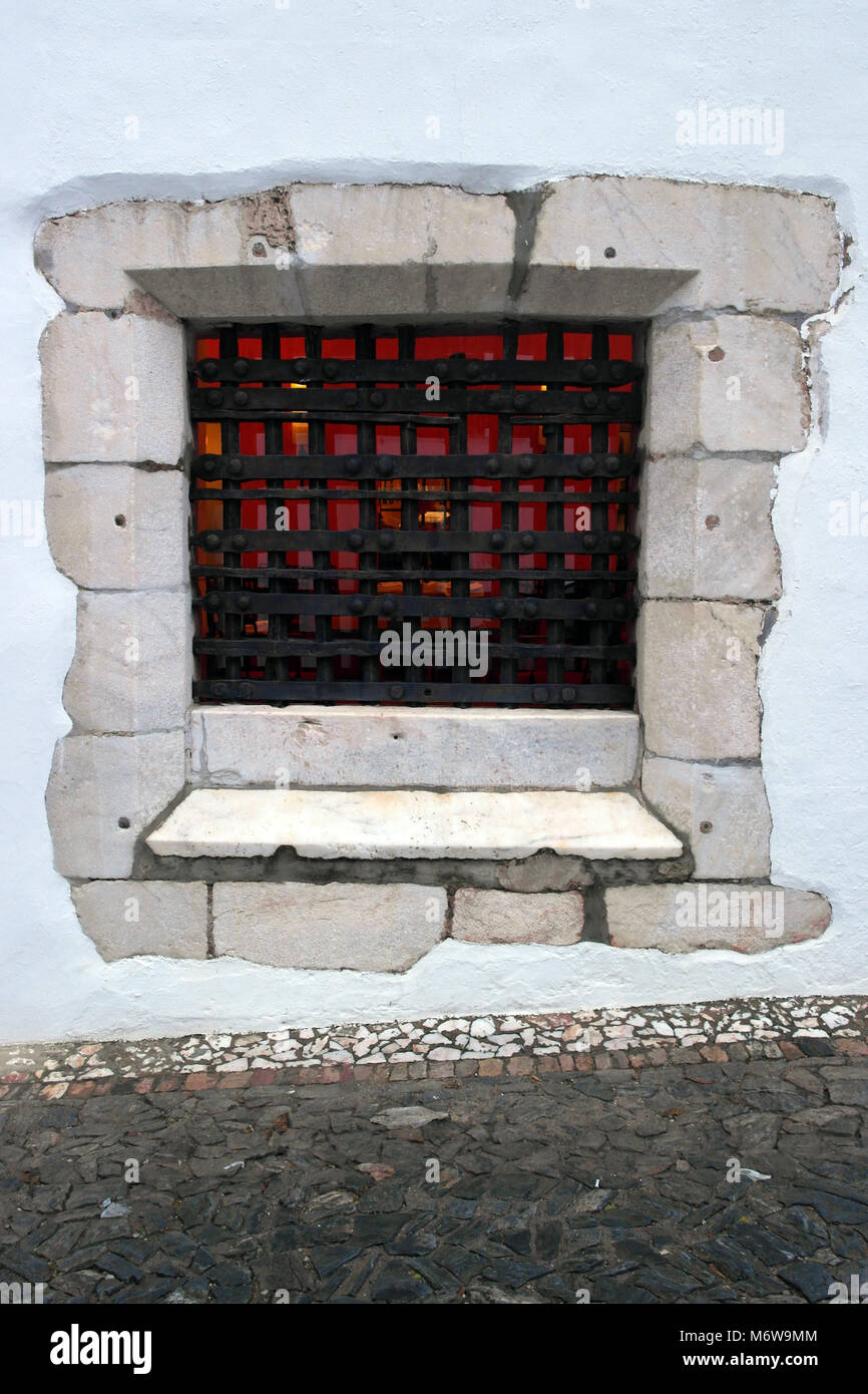 Prison window with iron bars Stock Photo - Alamy