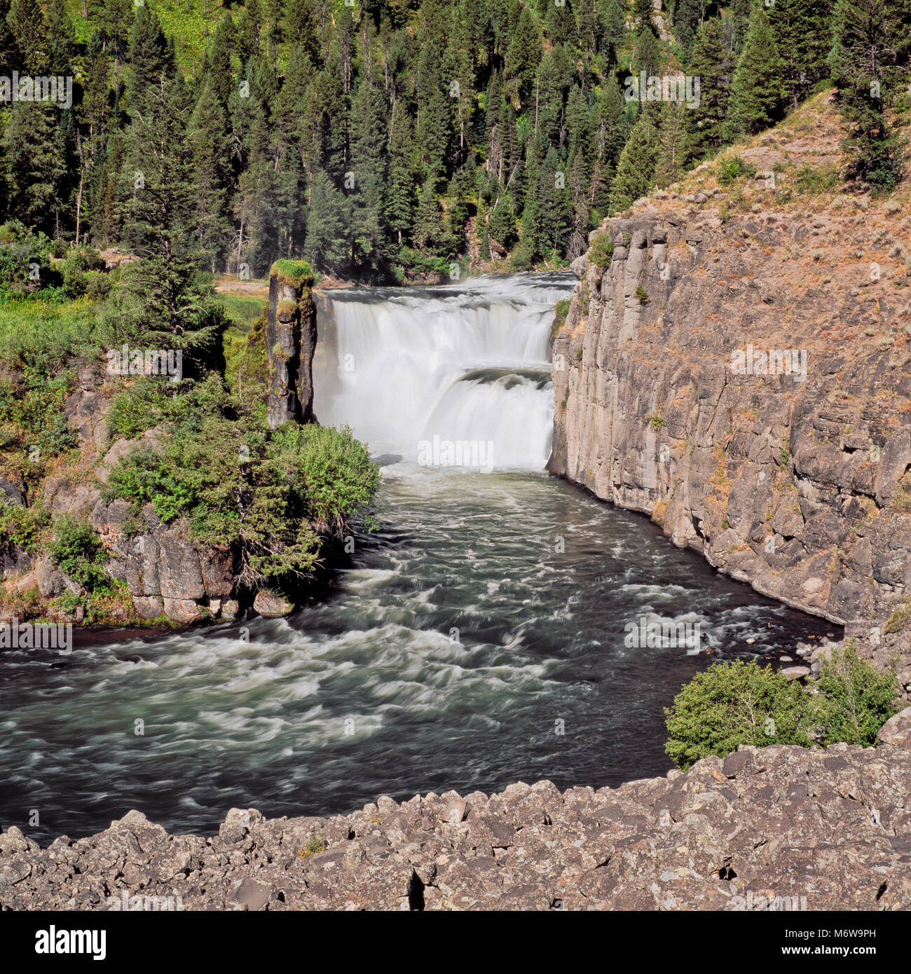lower mesa falls on henrys fork near ashton, idaho Stock Photo - Alamy