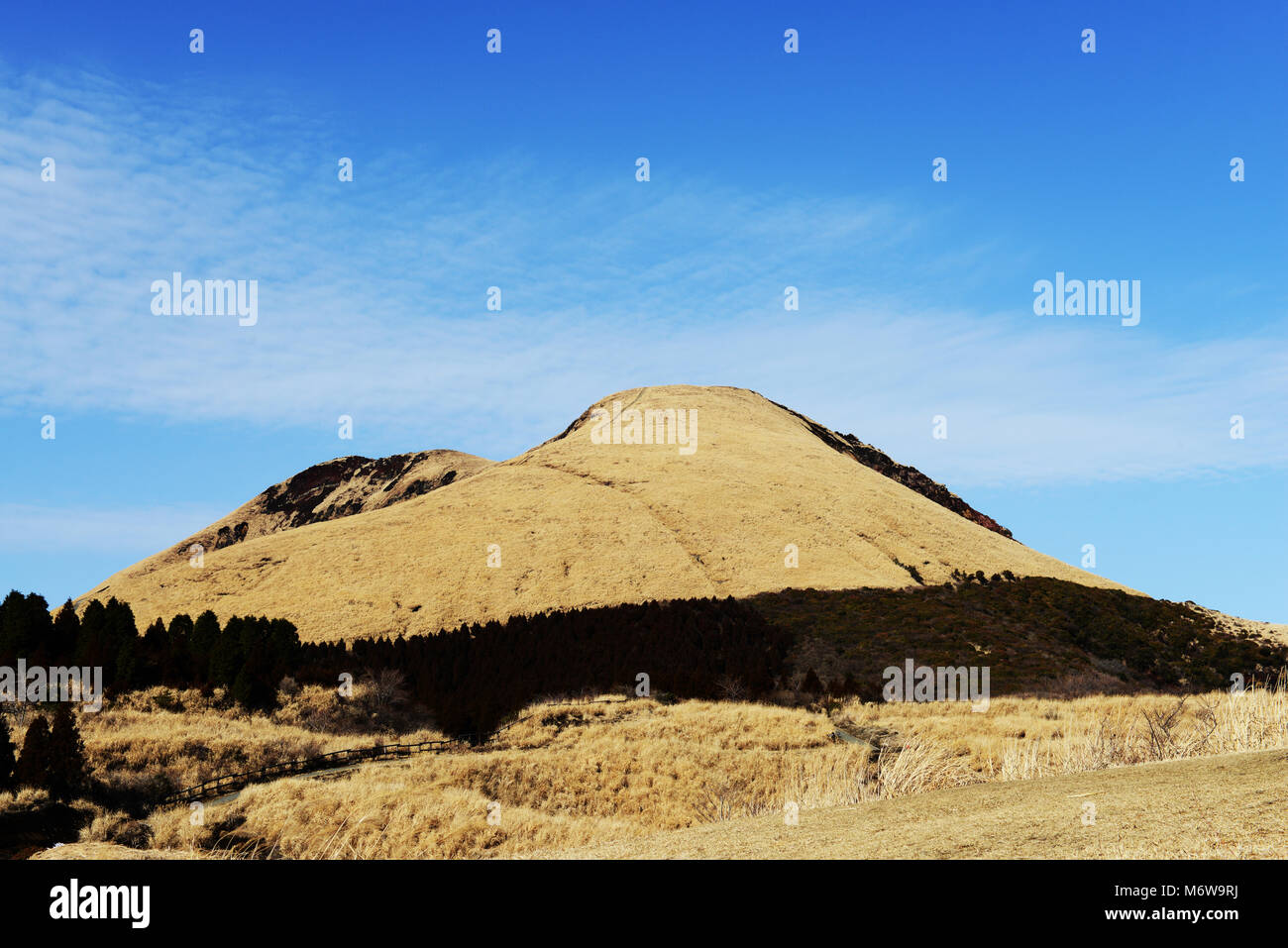 Volcanic peaks in the Aso Kuju national park in Japan Stock Photo - Alamy