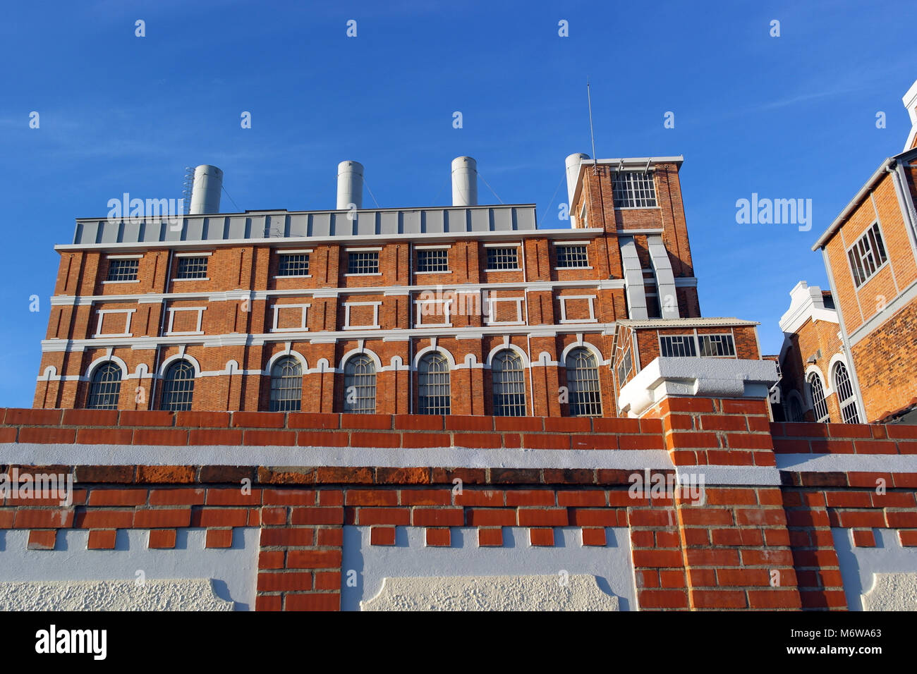 Brick building, Lisbon, Portugal Stock Photo - Alamy