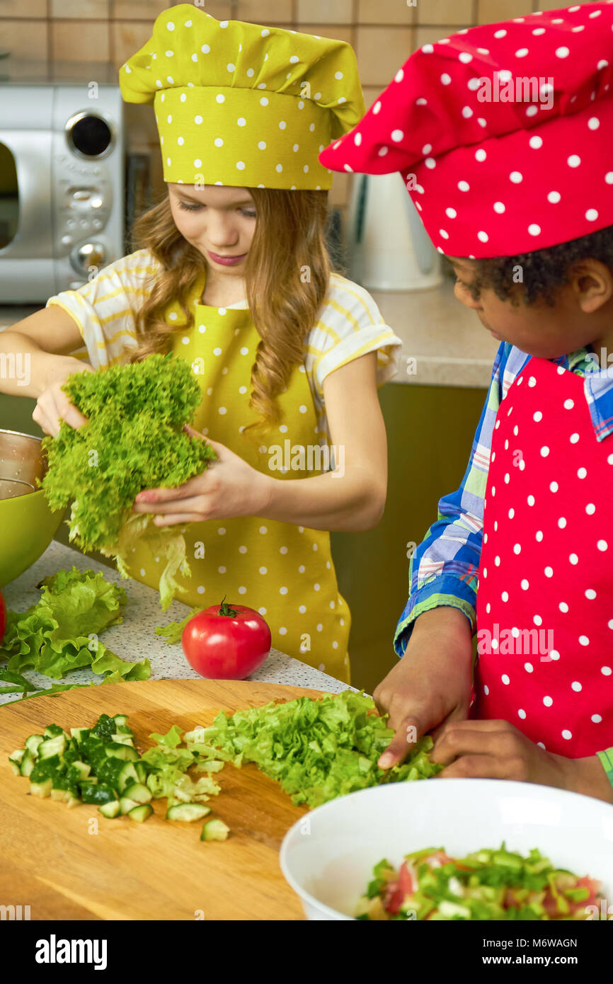 Children cooking food Stock Photo - Alamy