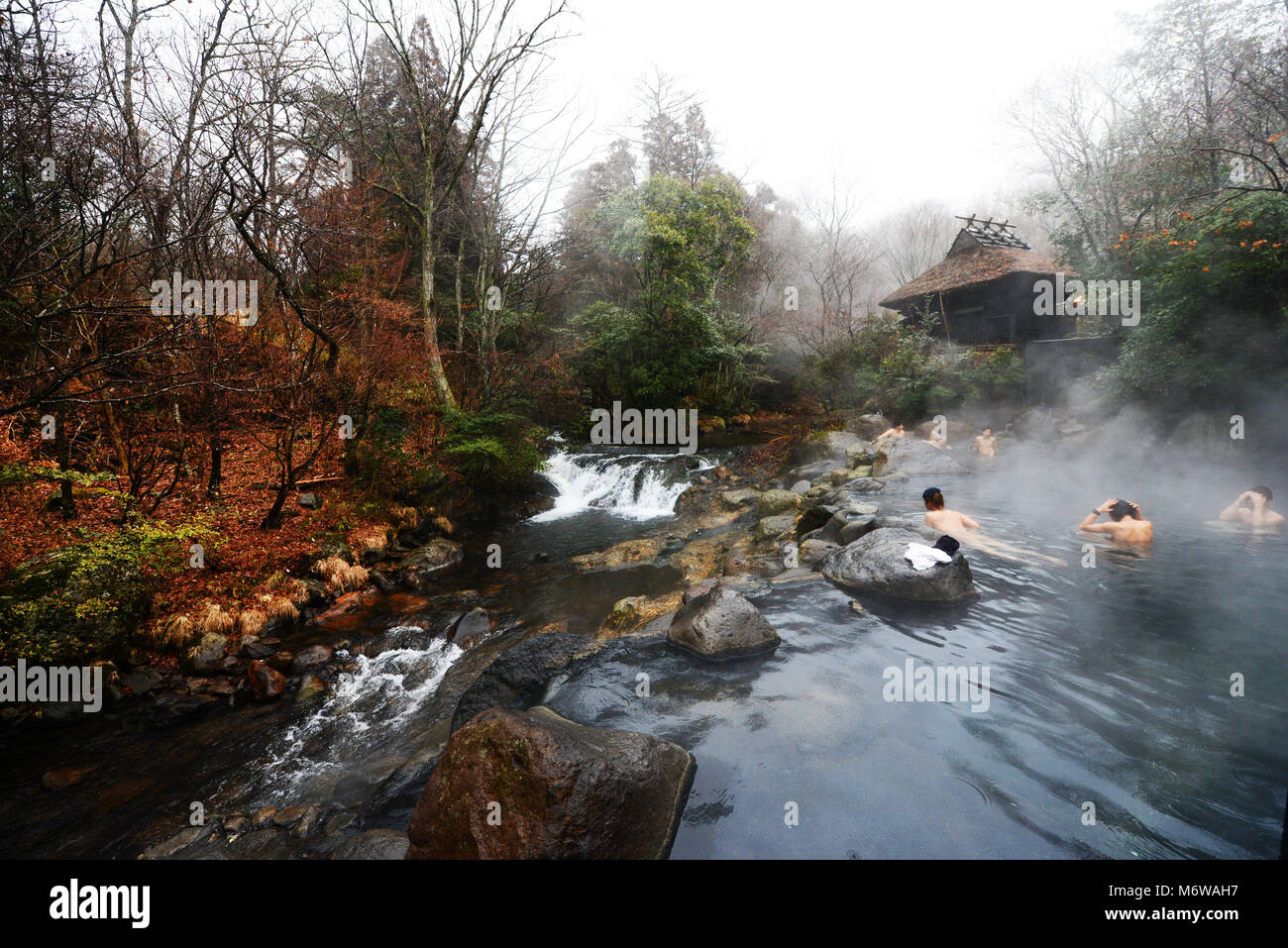 Japanese hot spring bath onsen High Resolution Stock Photography and ...