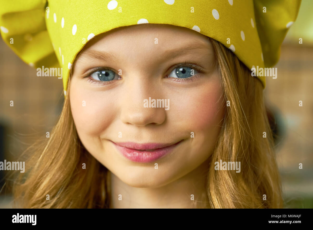 Cute little girl face Stock Photo - Alamy