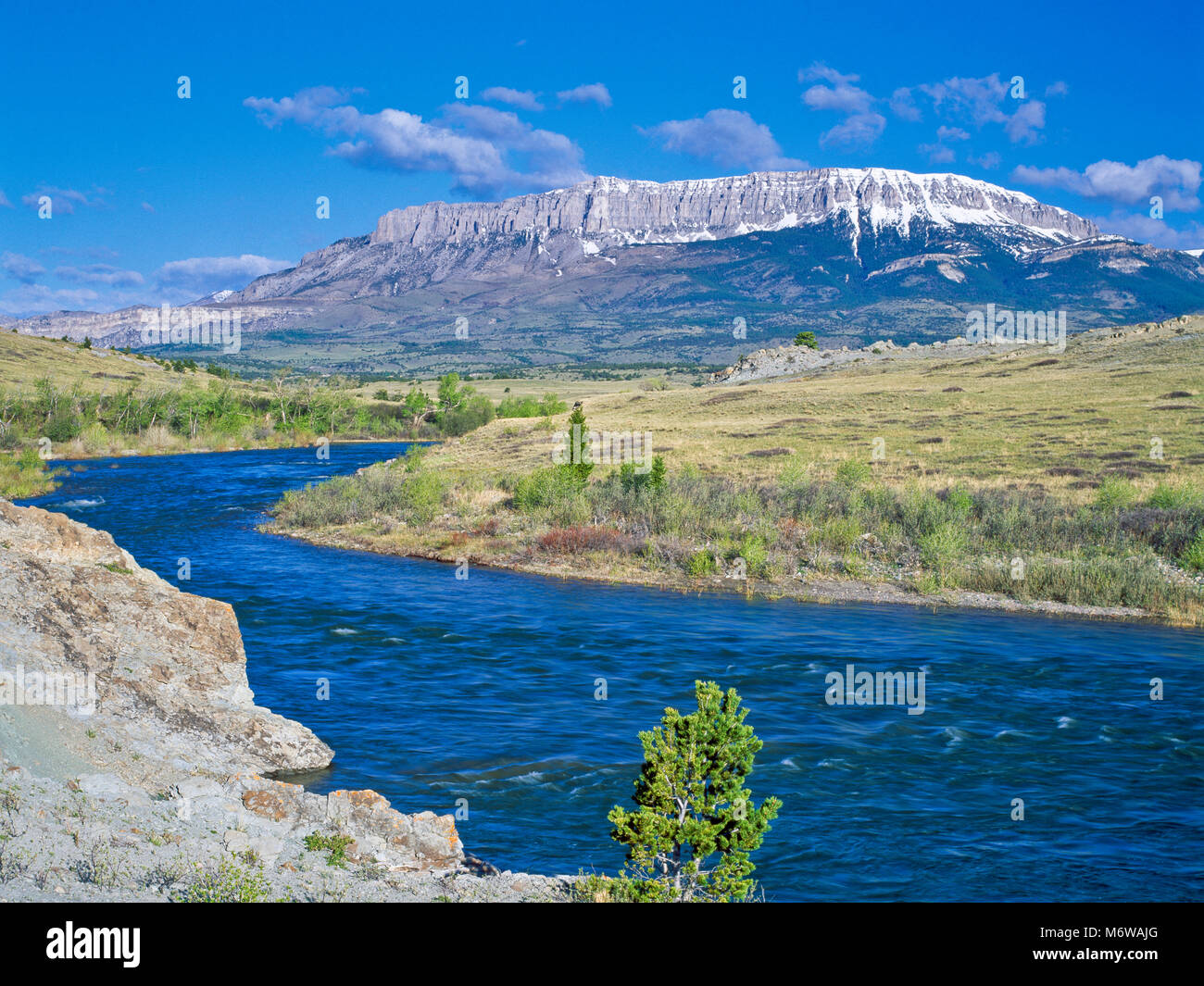 sun river below castle reef along the rocky mountain front near augusta ...