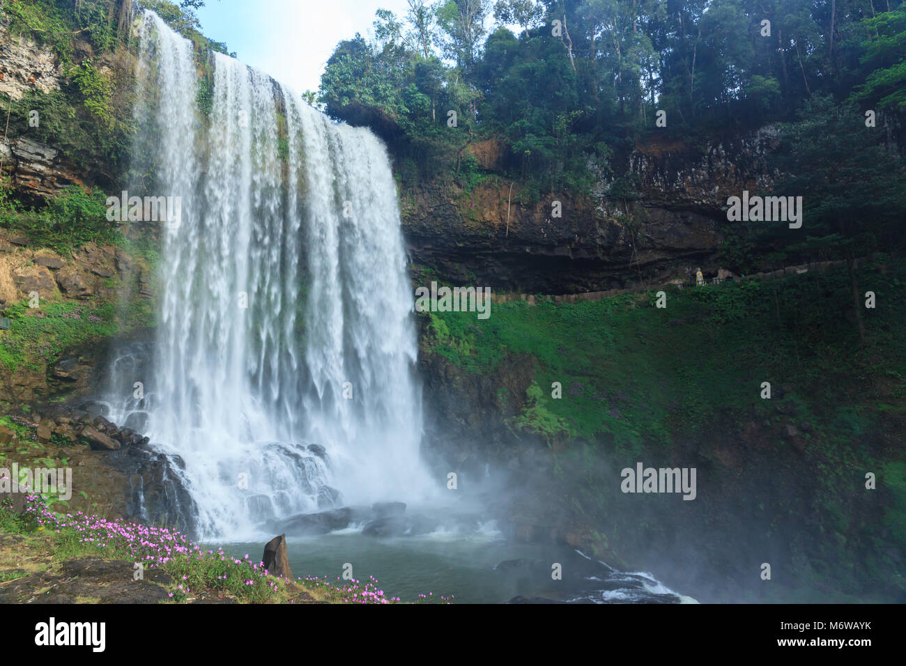 Dambri waterfall - in Lam Dong Vietnam Stock Photo - Alamy