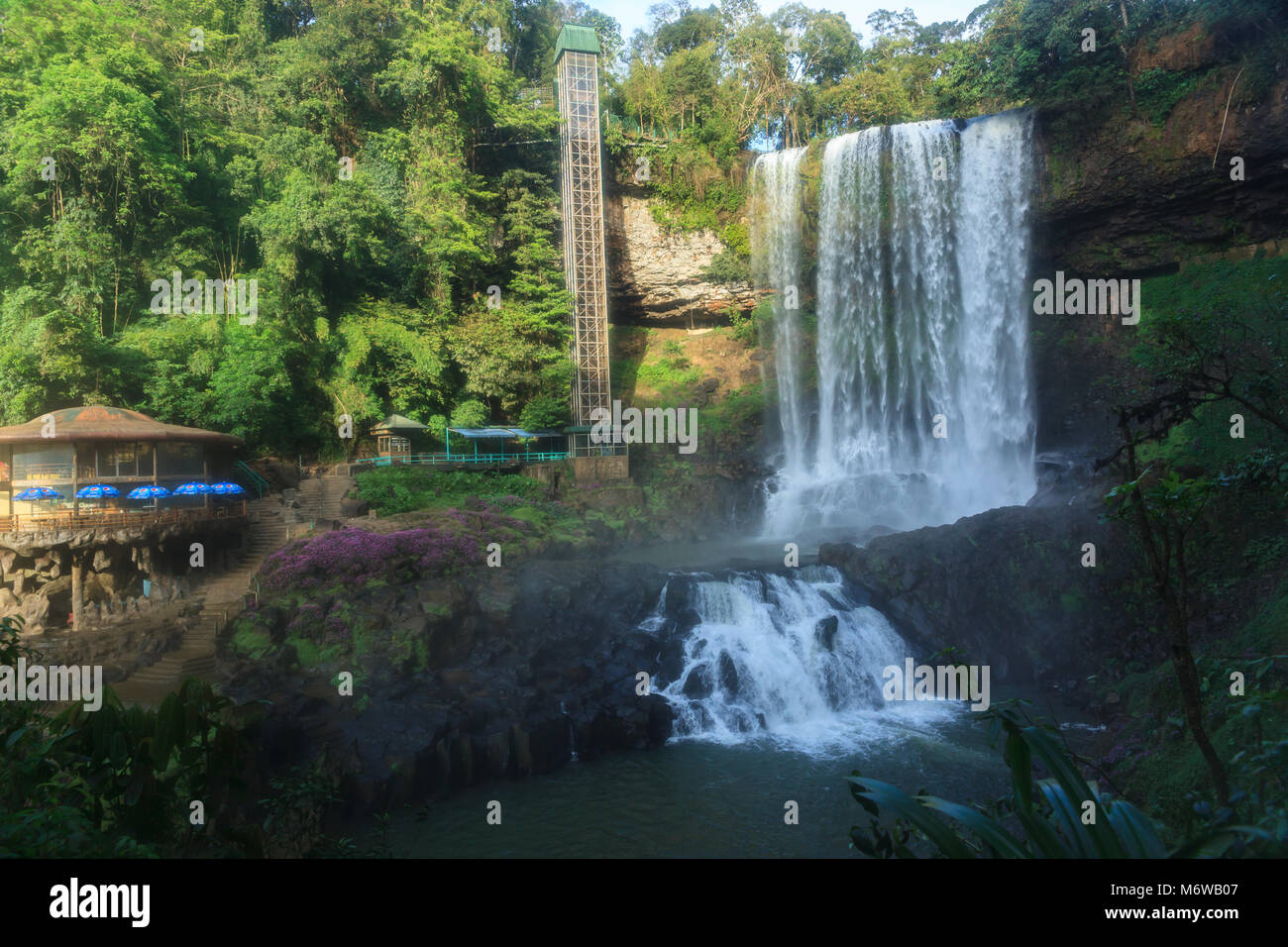 Dambri waterfall - in Lam Dong Vietnam Stock Photo - Alamy