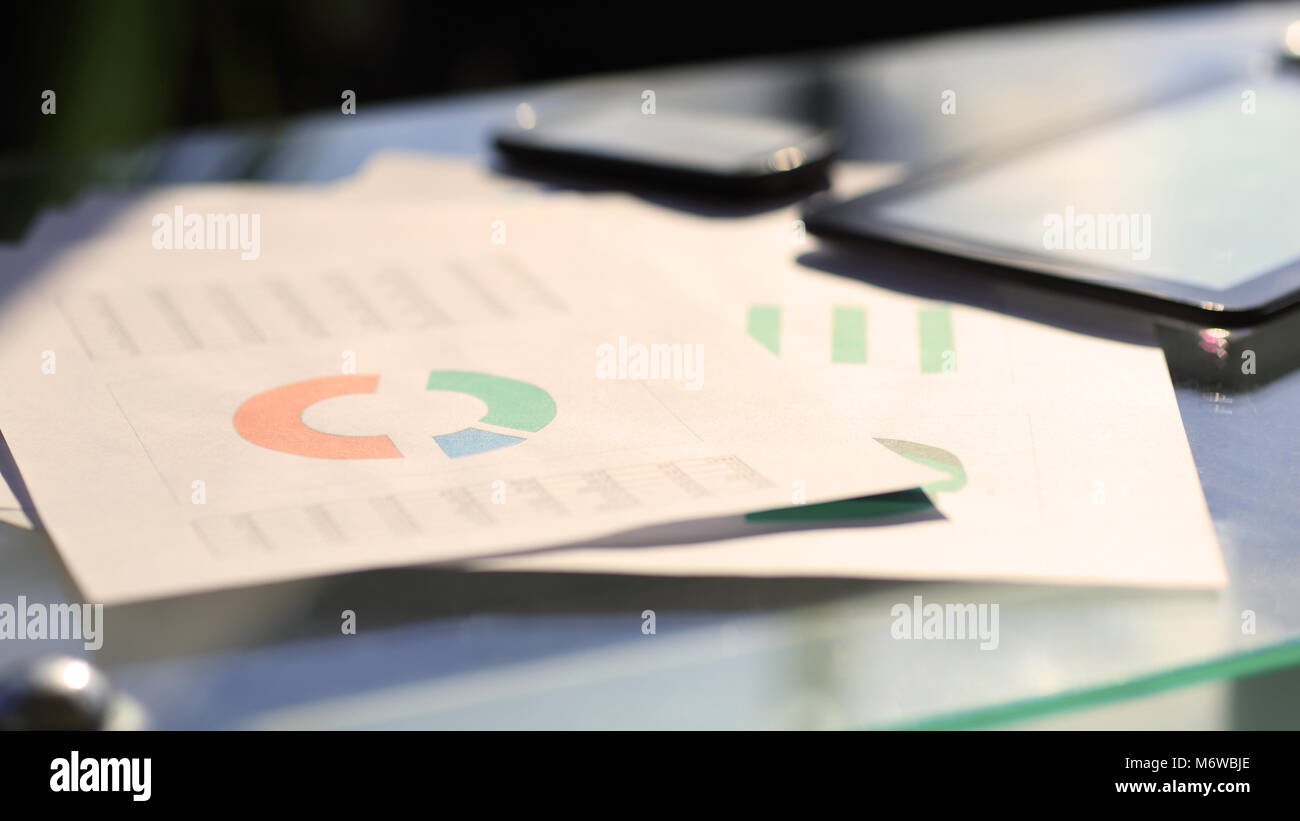 financial and business color charts Stock Photo - Alamy