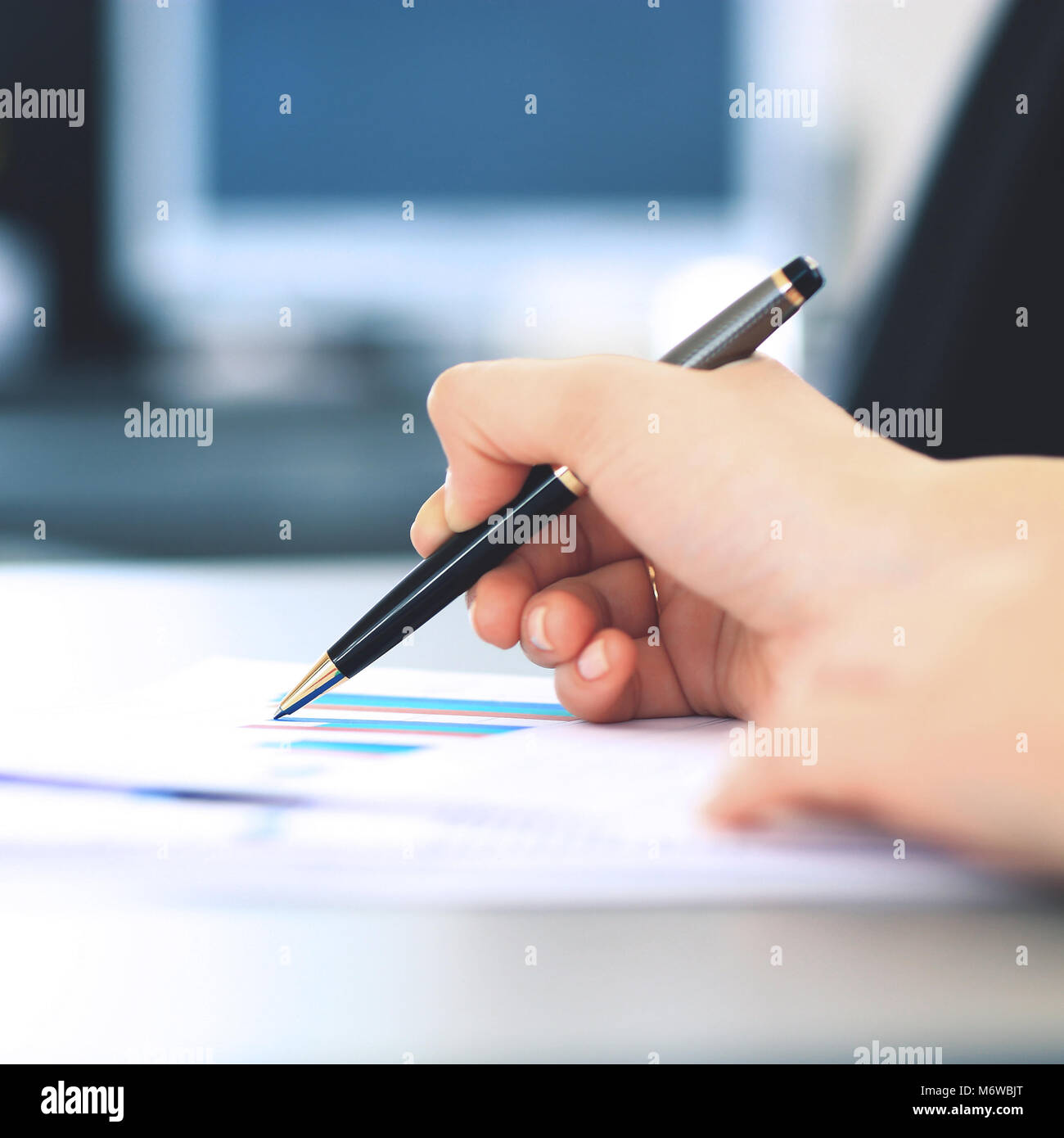 financial and business color charts Stock Photo - Alamy