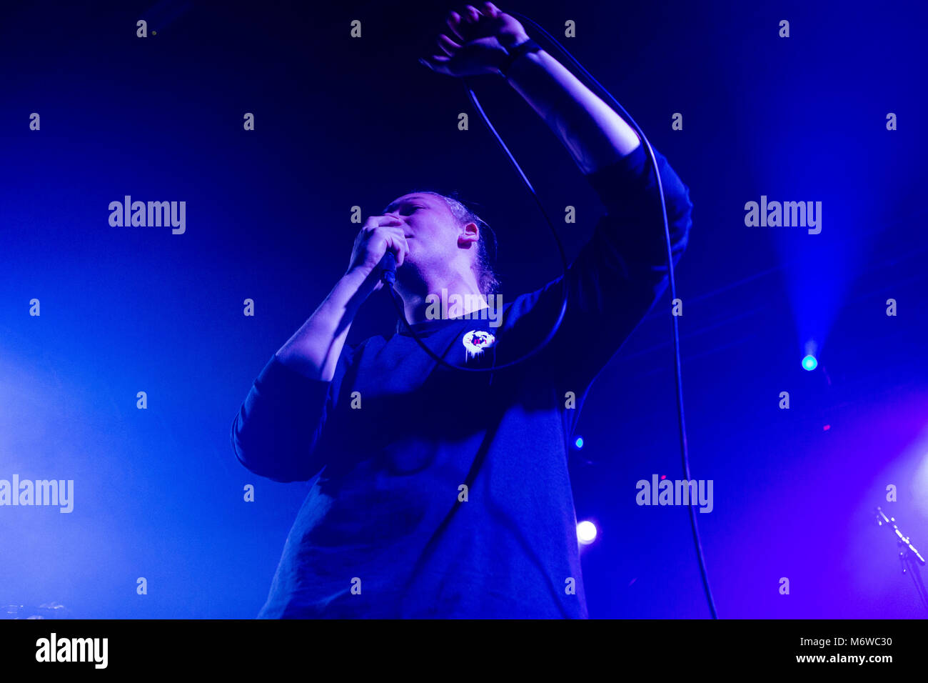 Norway, Oslo - March 3, 2018. The Norwegian rock band Lüt performs a ...